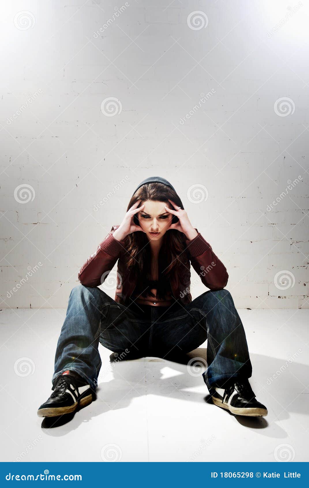 Ghetto girl stock photo. Image of gorgeous, model, leather - 18065298