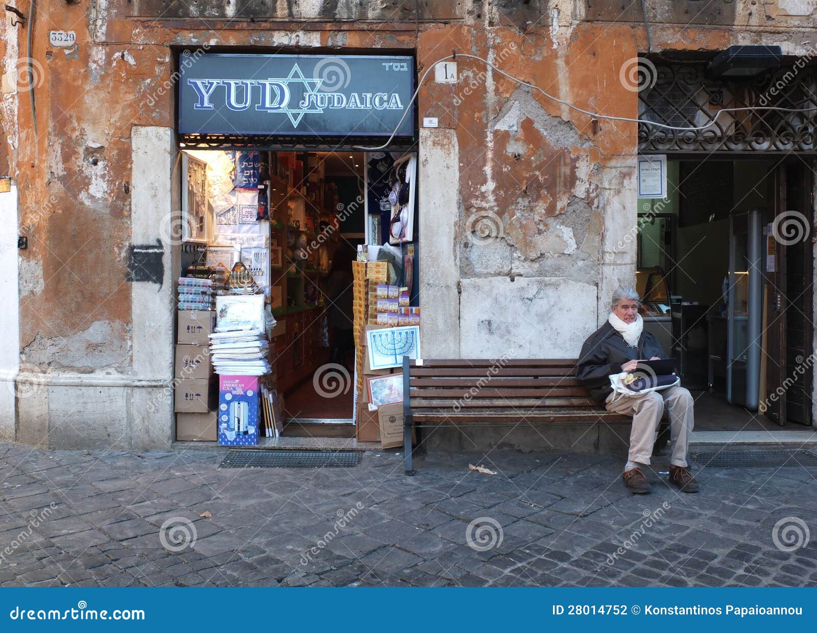 Ghetto juif à Rome photographie éditorial. Image du marché - 28014752