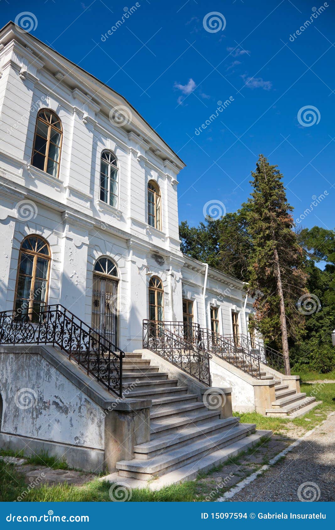 Ghica Palace stock photo. Image of landmark, front, entrance - 15097594