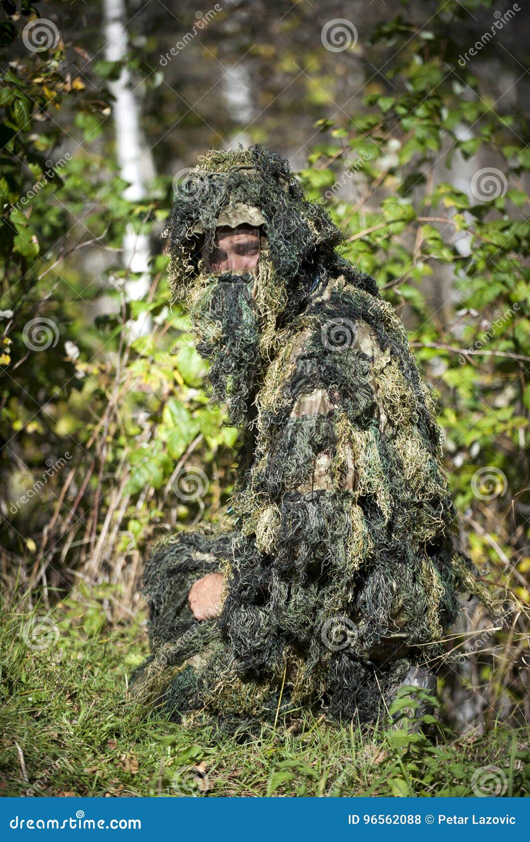 Ghillie Suit stock photo. Image of military, green, color - 96562088