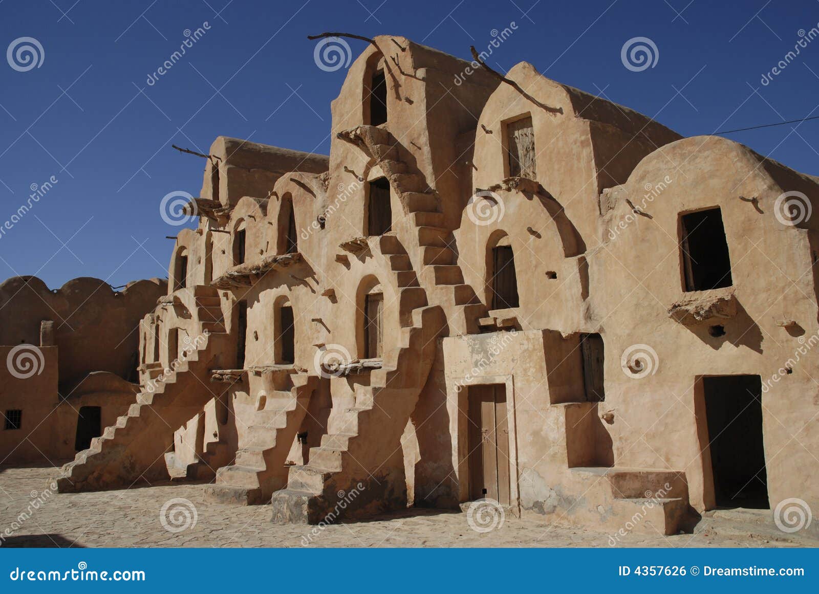 Ghorfa in Tunisia stock photo. Image of building, village - 4357626