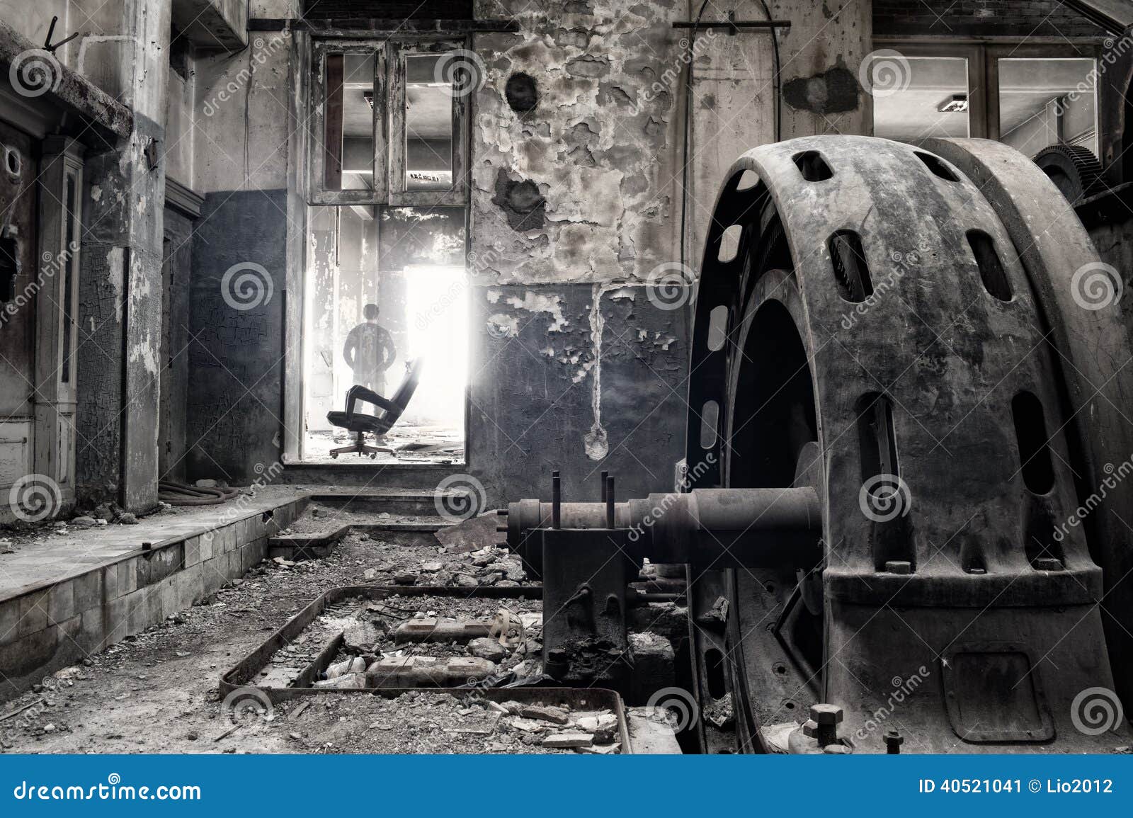 Ghost in an Abandoned Factory Stock Image - Image of factories, empty ...