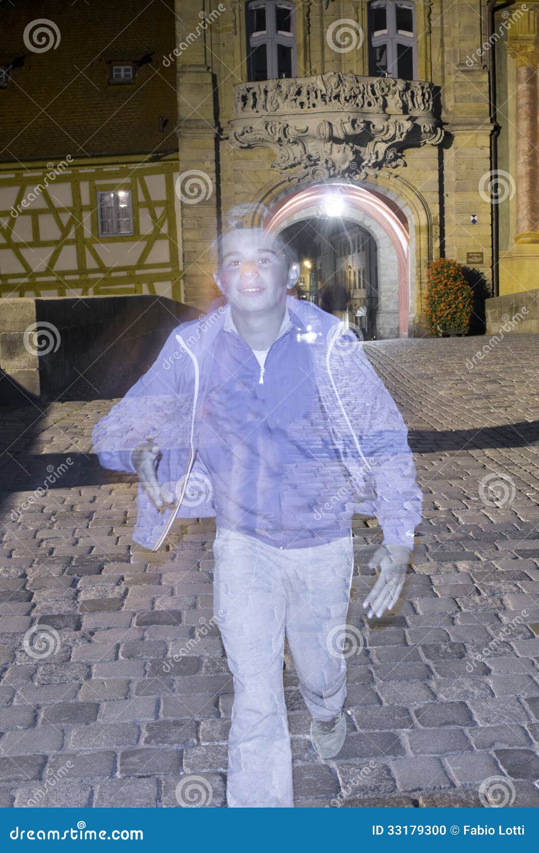 Ghost Boy on the pavement stock photo. Image of medieval - 33179300