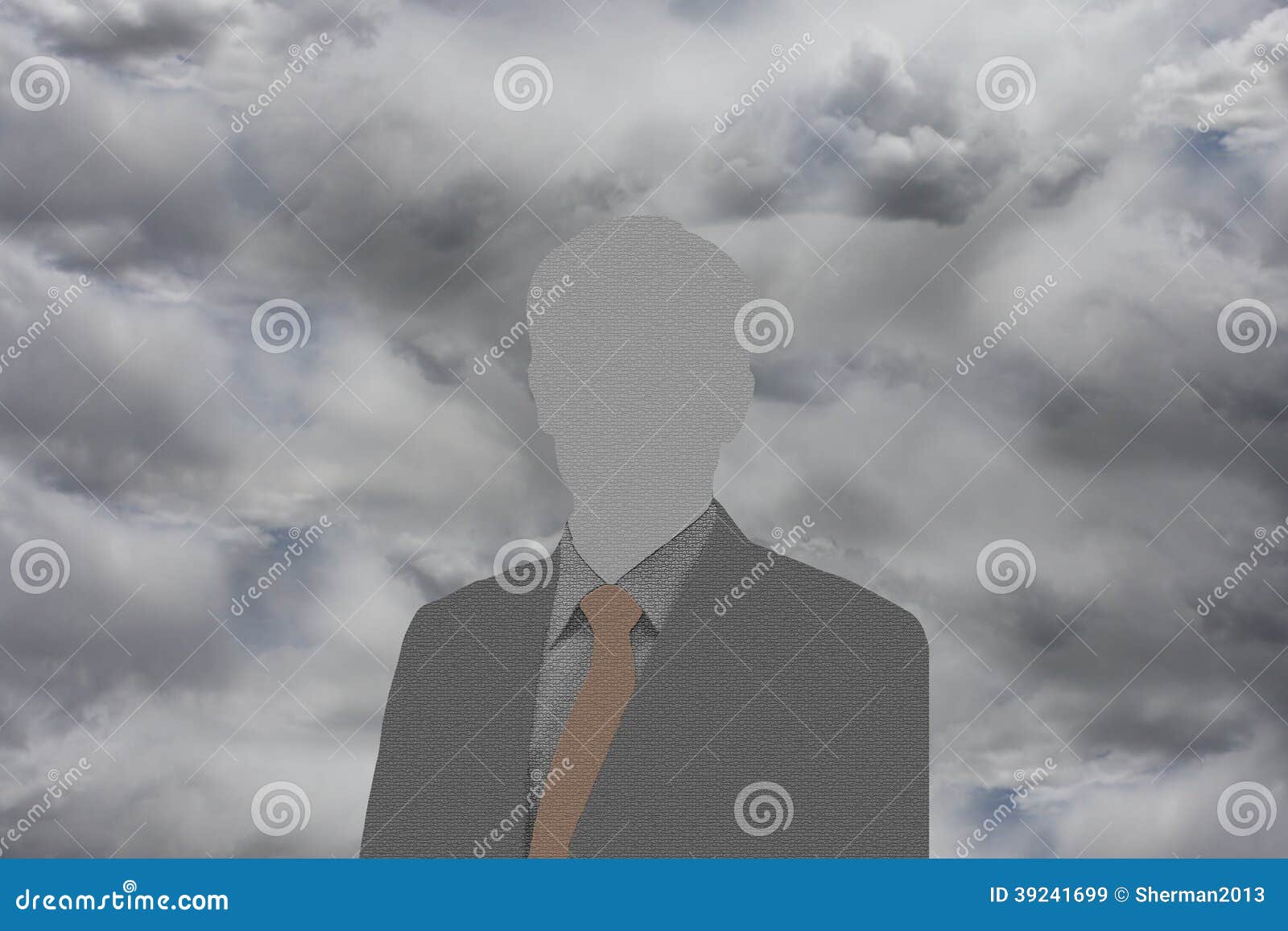 The Ghost of a Business Man Stock Image - Image of reflection ...