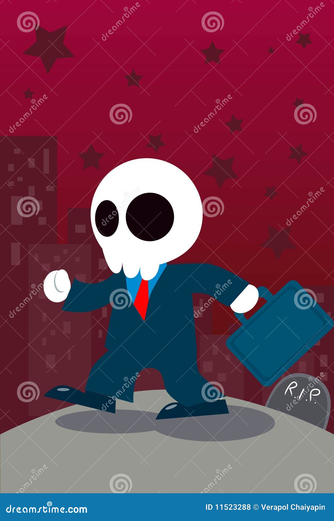 Ghost Businessman stock illustration. Illustration of treat - 11523288