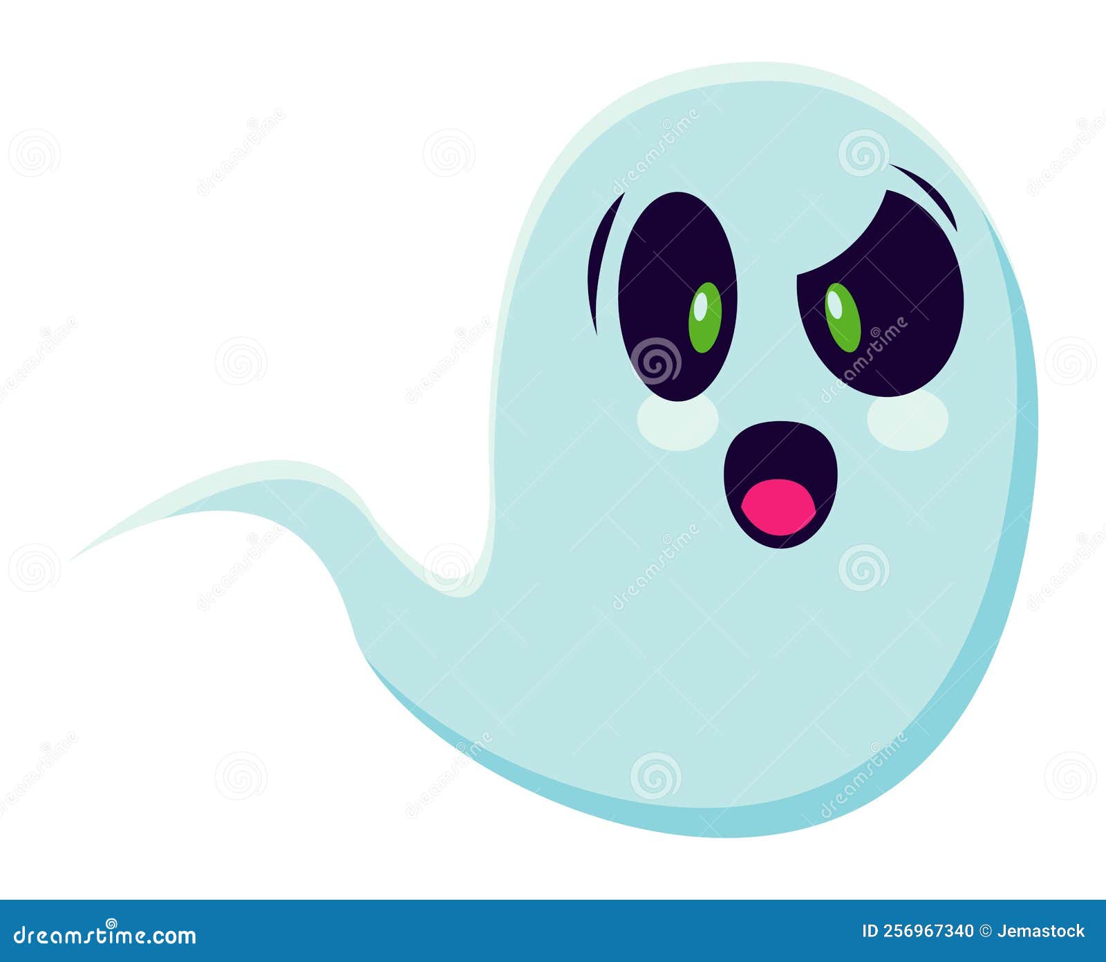 Ghost comic character stock vector. Illustration of celebration - 256967340