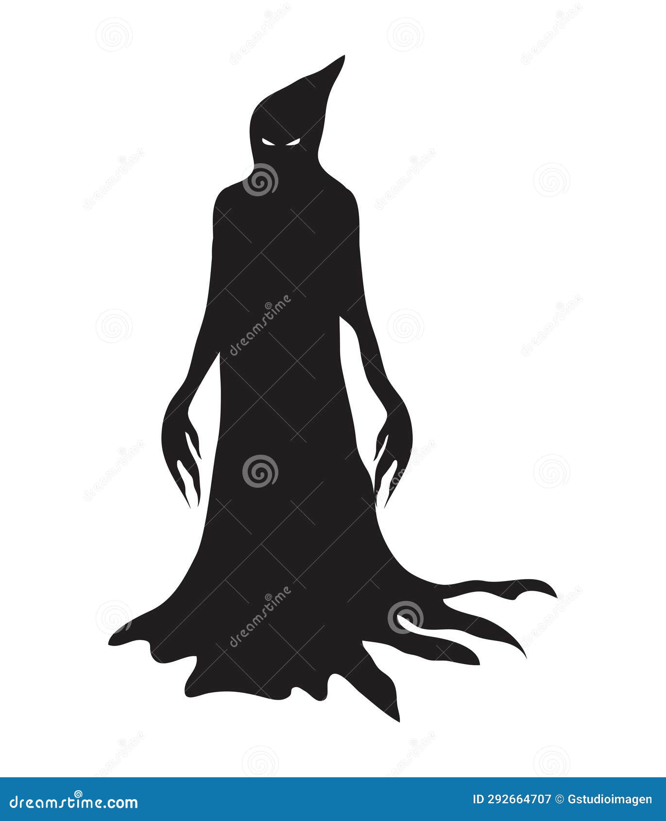 Ghost creature character stock illustration. Illustration of character ...