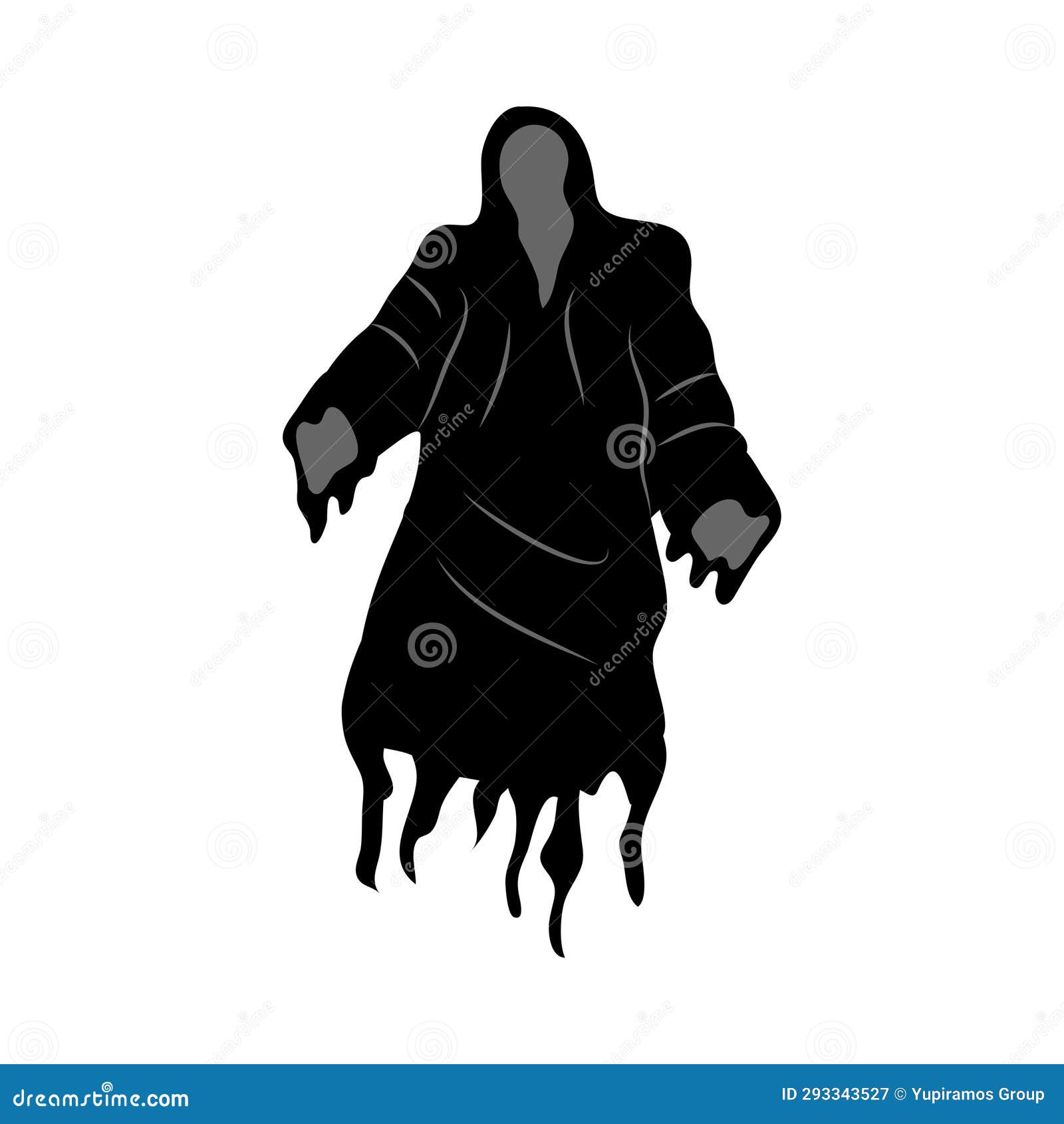 Ghost Creature Illustration Stock Vector - Illustration of evil, fear ...
