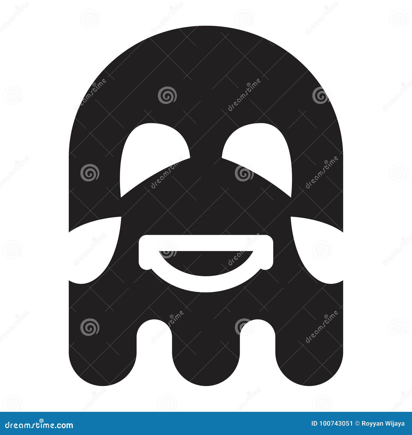 Ghost Evil Devil Laugh Rofl Lmao Lol Face Stock Vector - Illustration ...