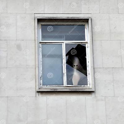 Ghost Face in the Window stock photo. Image of halloween - 20661756