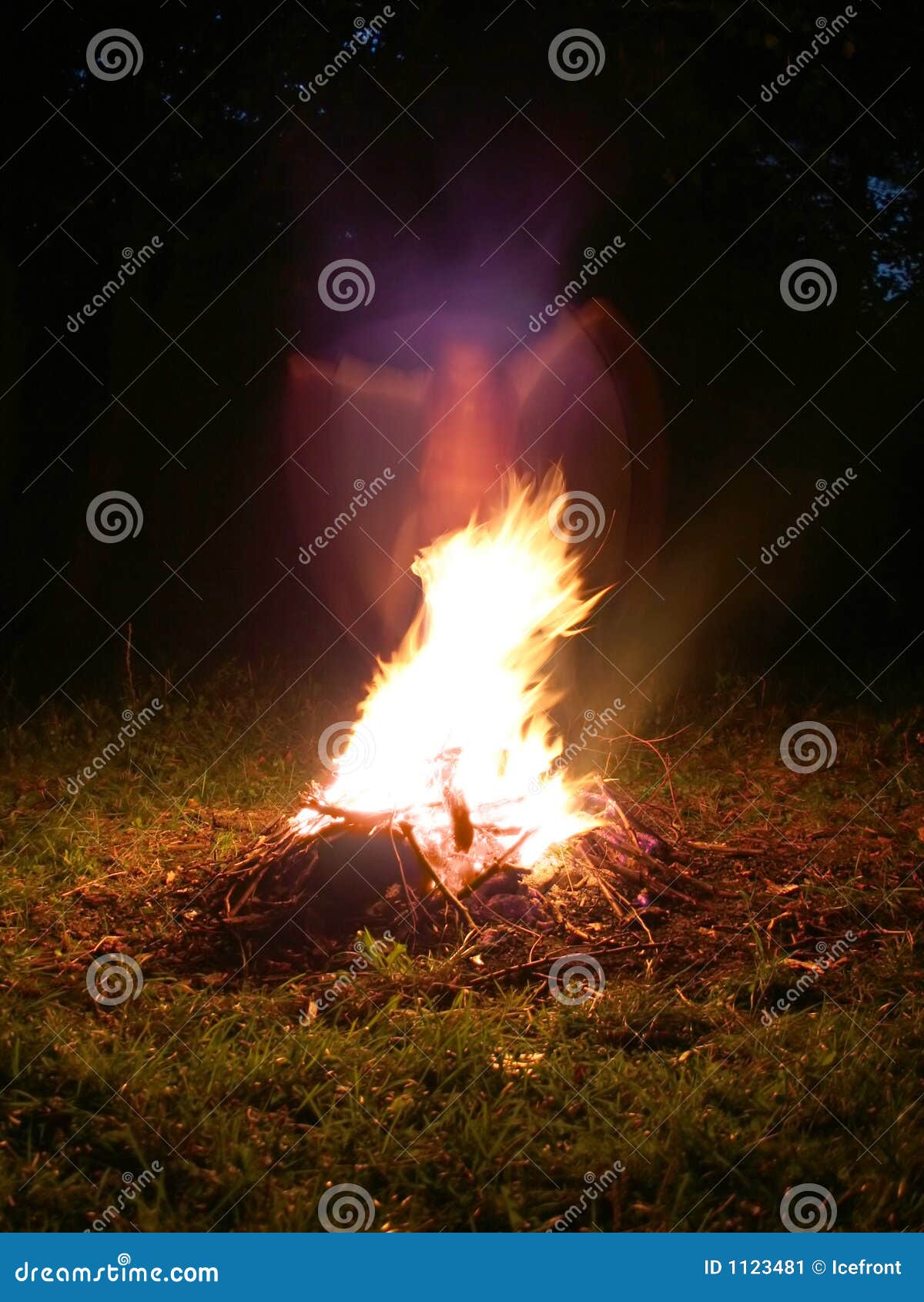 Ghost in fire stock image. Image of flame, evening, cinder - 1123481