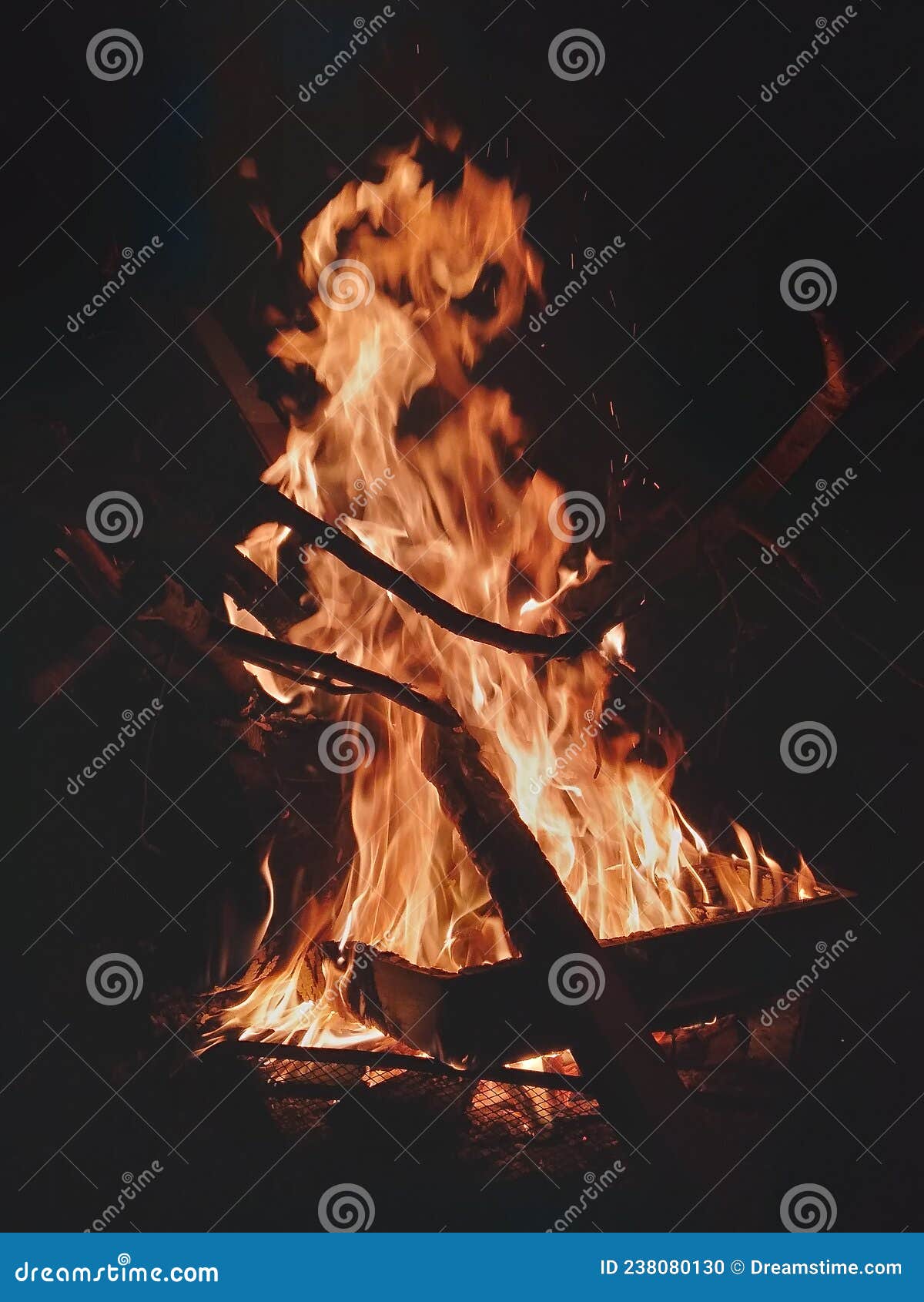 Ghost in the flame stock photo. Image of darkness, ghost - 238080130