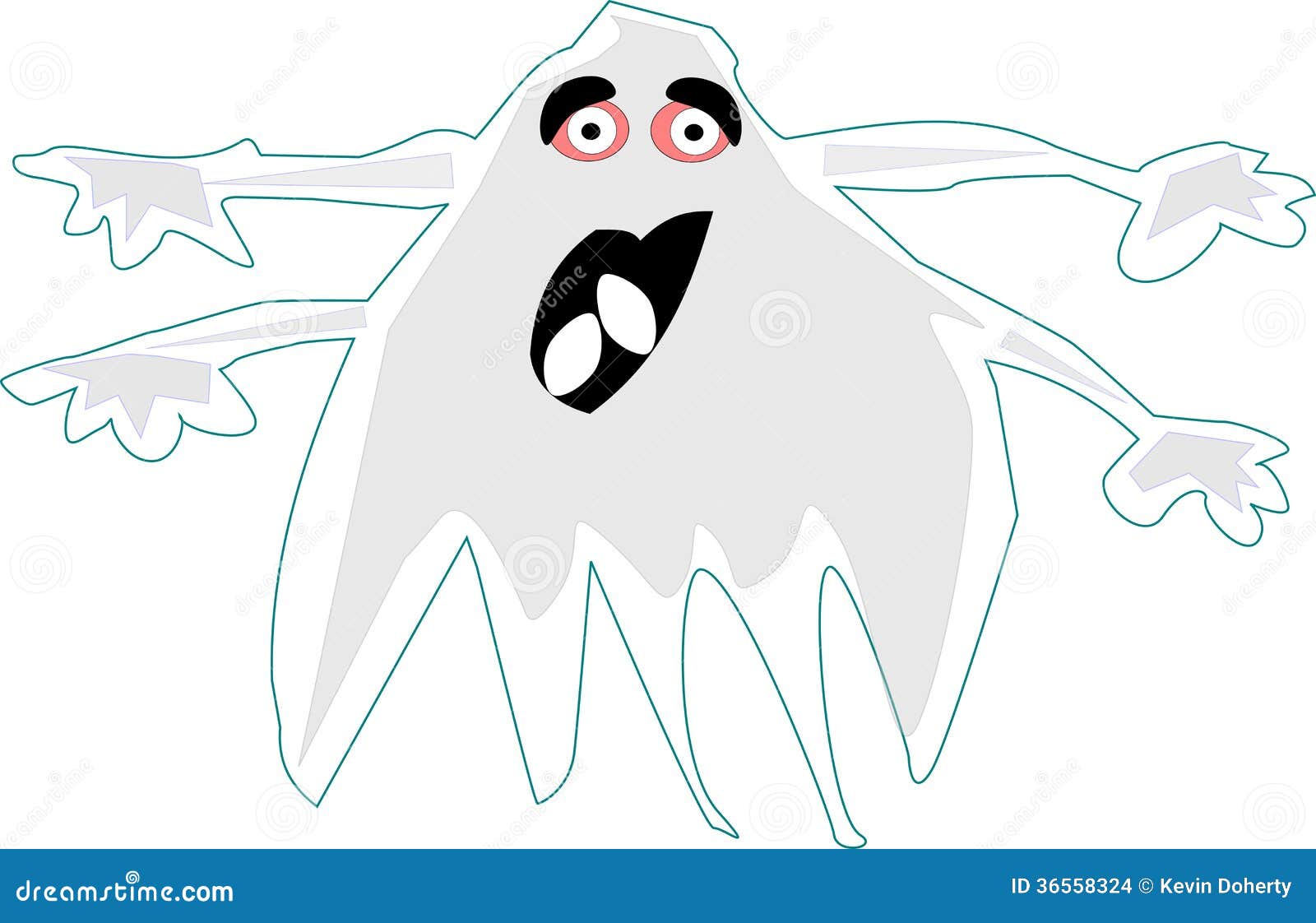 Ghost floating stock illustration. Illustration of fear - 36558324