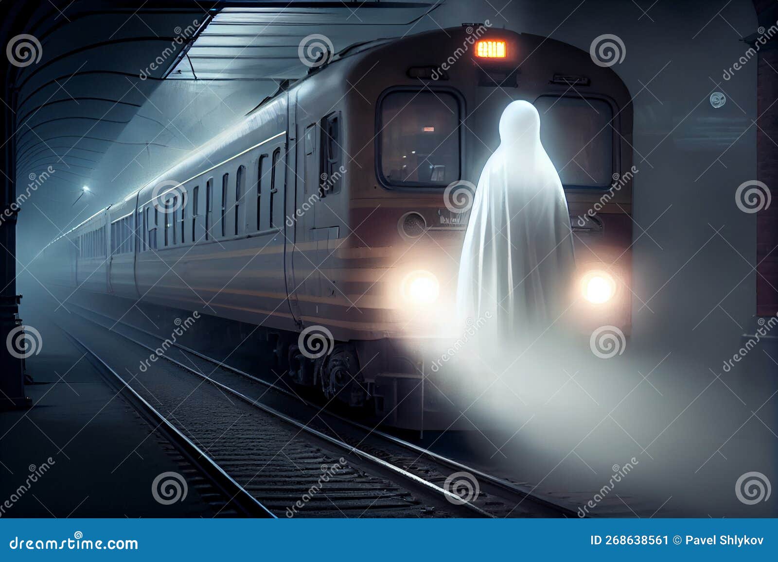 The Ghost in Front of Subway Train. Horrors, Nightmares, Driving Safety ...