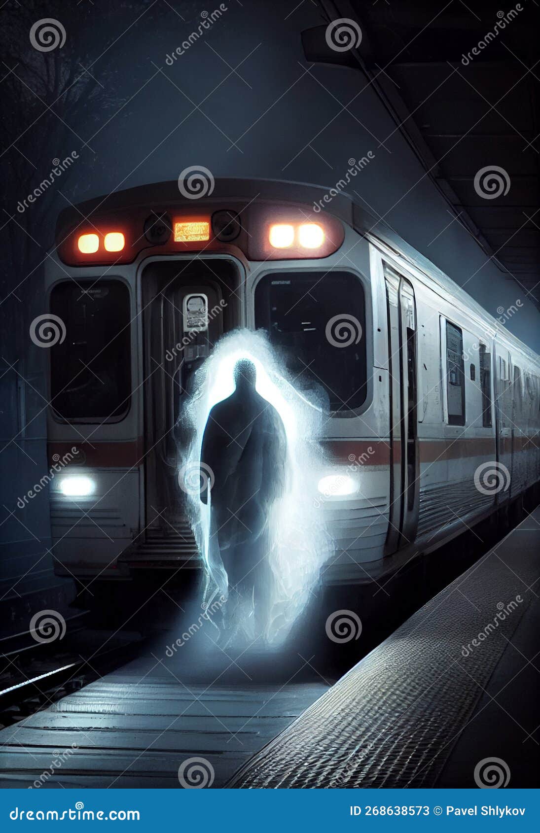 Driving To Haunted House Night Scene Halloween Silhouette Royalty-Free ...