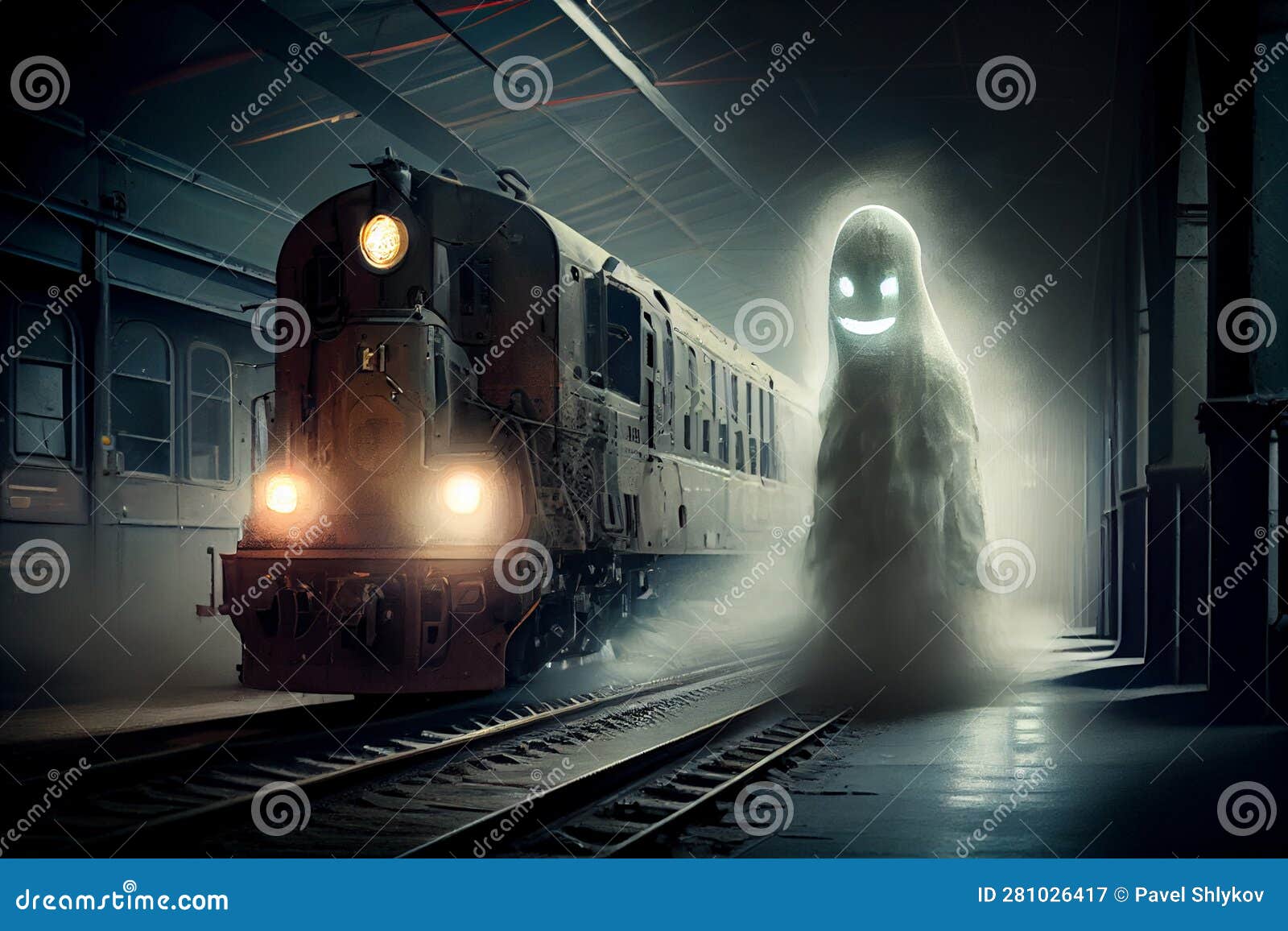 The Ghost in Front of Subway Train. Horrors, Nightmares, Driving Safety ...