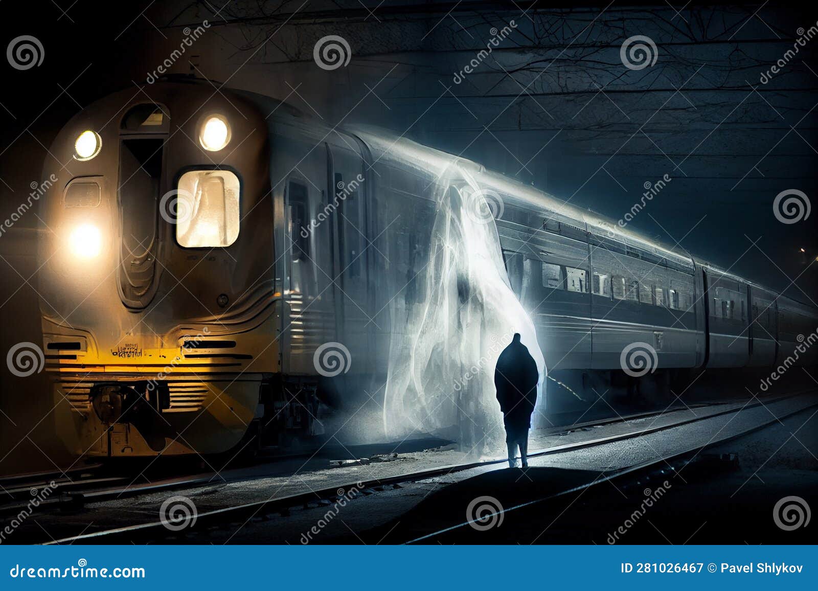 The Ghost in Front of Subway Train. Horrors, Nightmares, Driving Safety ...