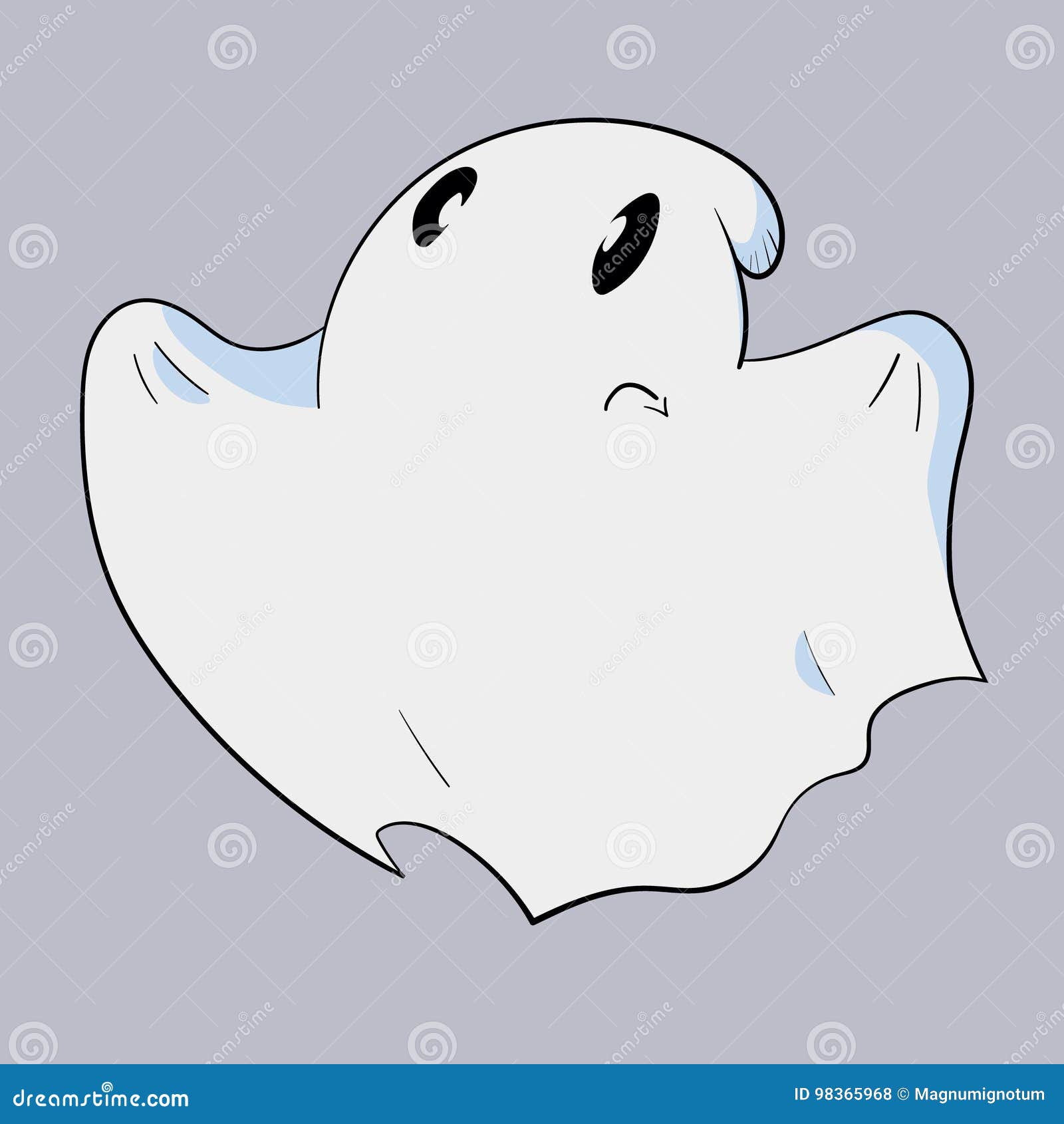 Ghost stock vector. Illustration of flying, spooky, scare - 98365968