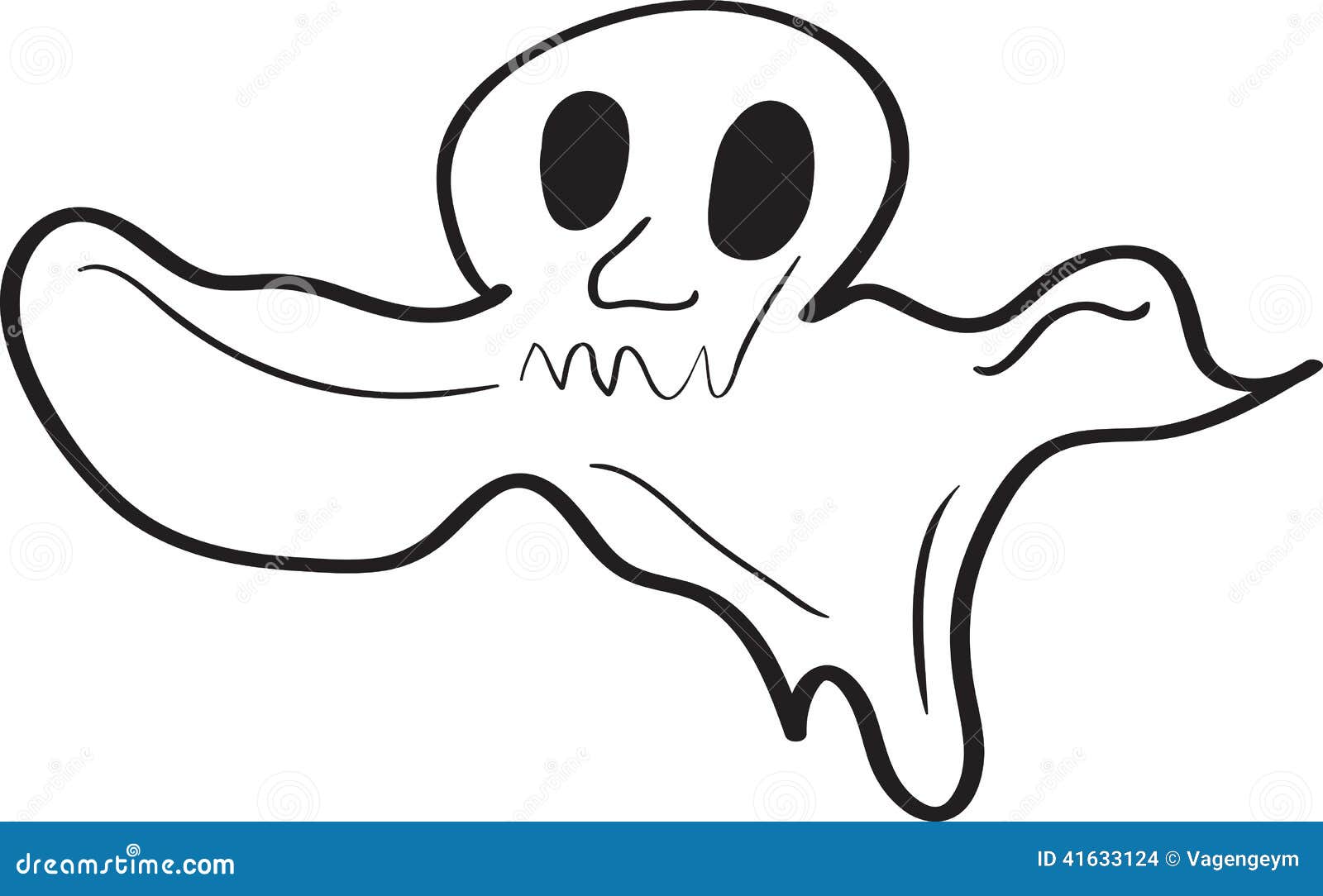 Ghost Halloween stock vector. Illustration of halloween - 41633124