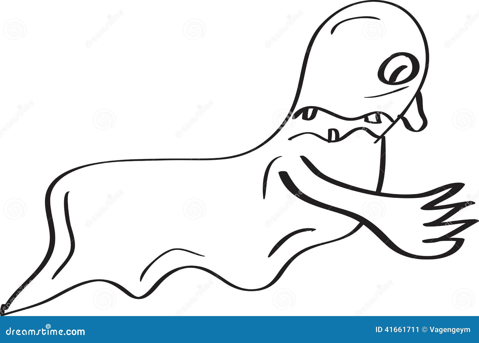 Ghost Halloween stock vector. Illustration of jack, flying - 41661711