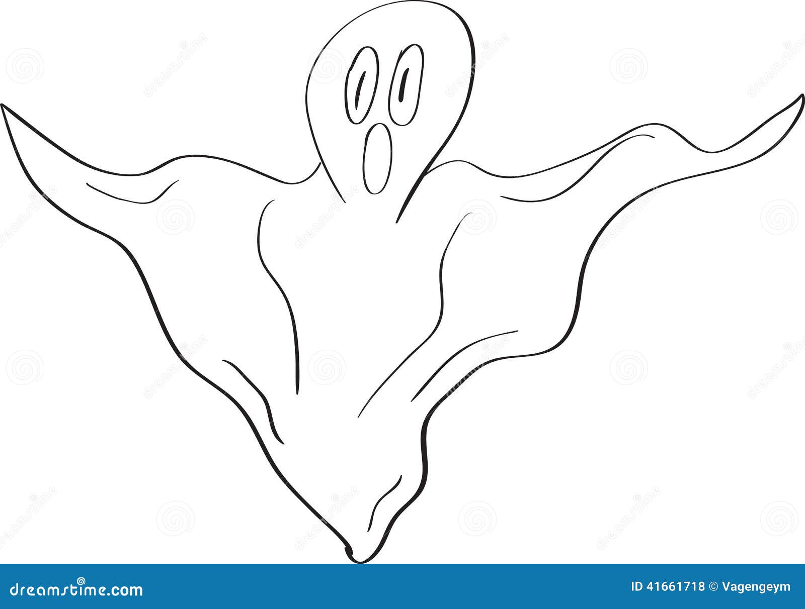 Ghost Halloween stock vector. Illustration of grotesque - 41661718
