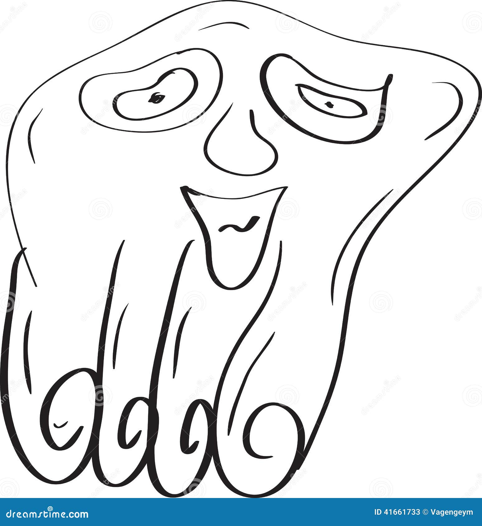 Ghost Halloween stock vector. Illustration of body, dead - 41661733