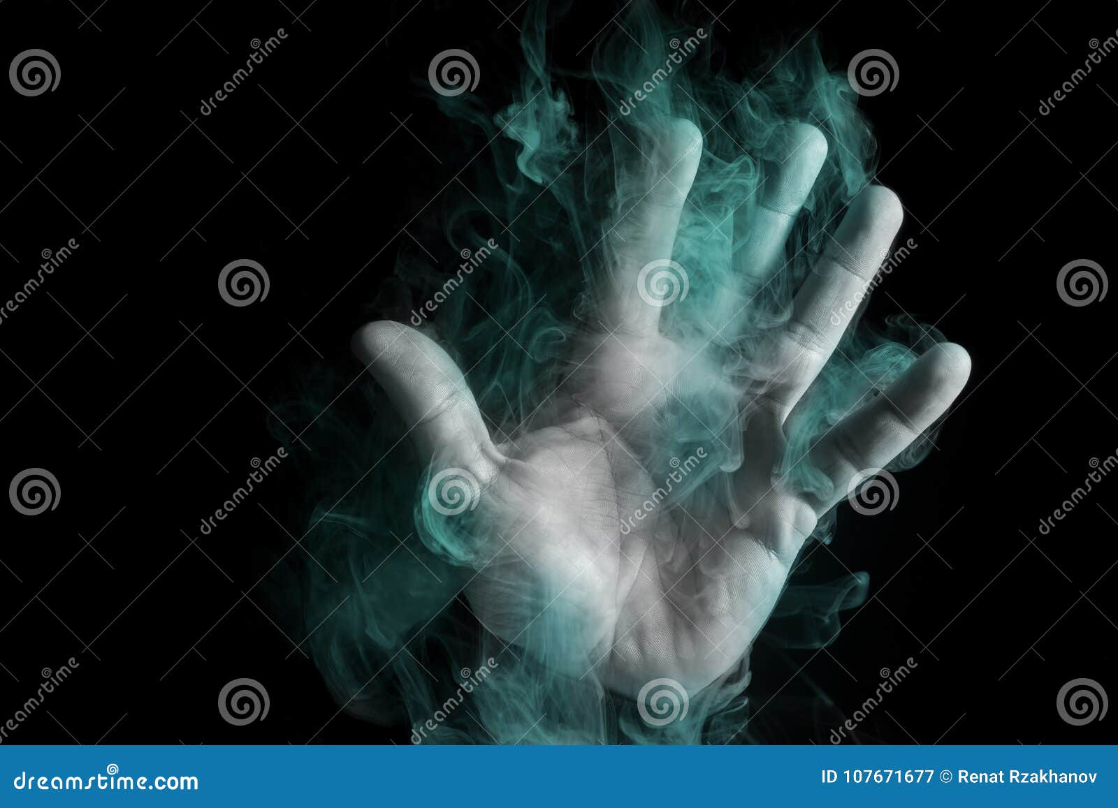 Ghost hand in smoke stock image. Image of face, fire - 107671677