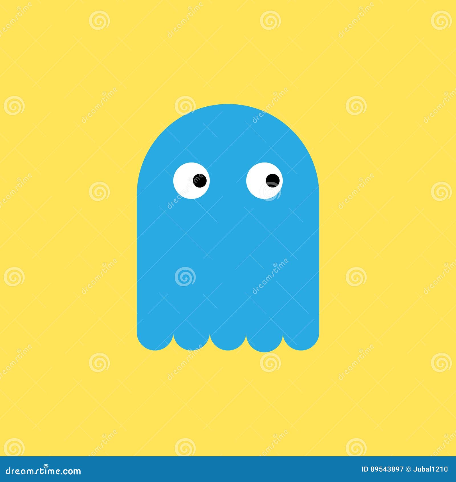 Ghost icon stock vector. Illustration of emotion, digital - 89543897