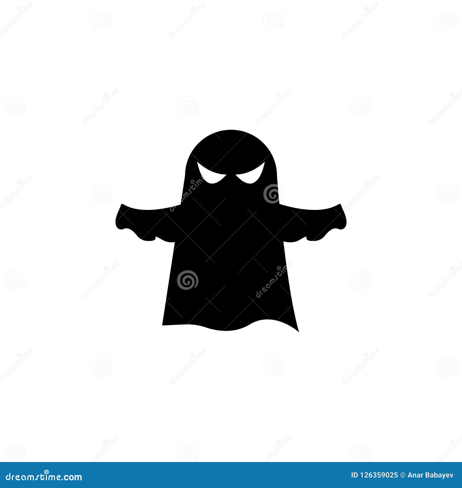 Ghost Icon. Element of Ghost Elements Illustration. Thin Line ...