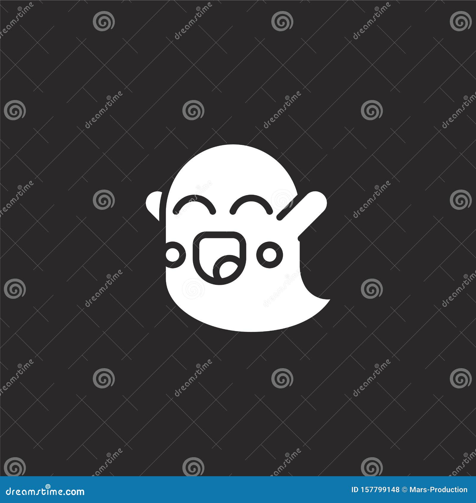 Ghost Icon. Filled Ghost Icon for Website Design and Mobile, App ...