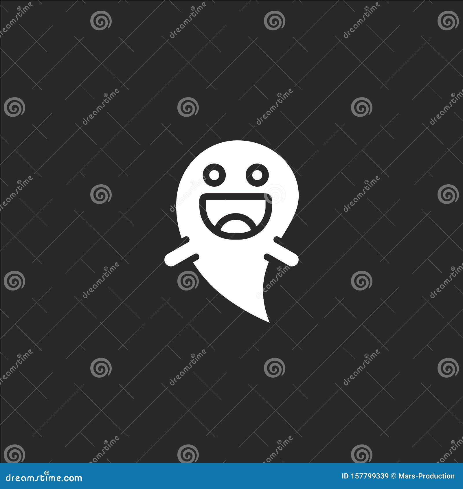 Ghost Icon. Filled Ghost Icon for Website Design and Mobile, App ...