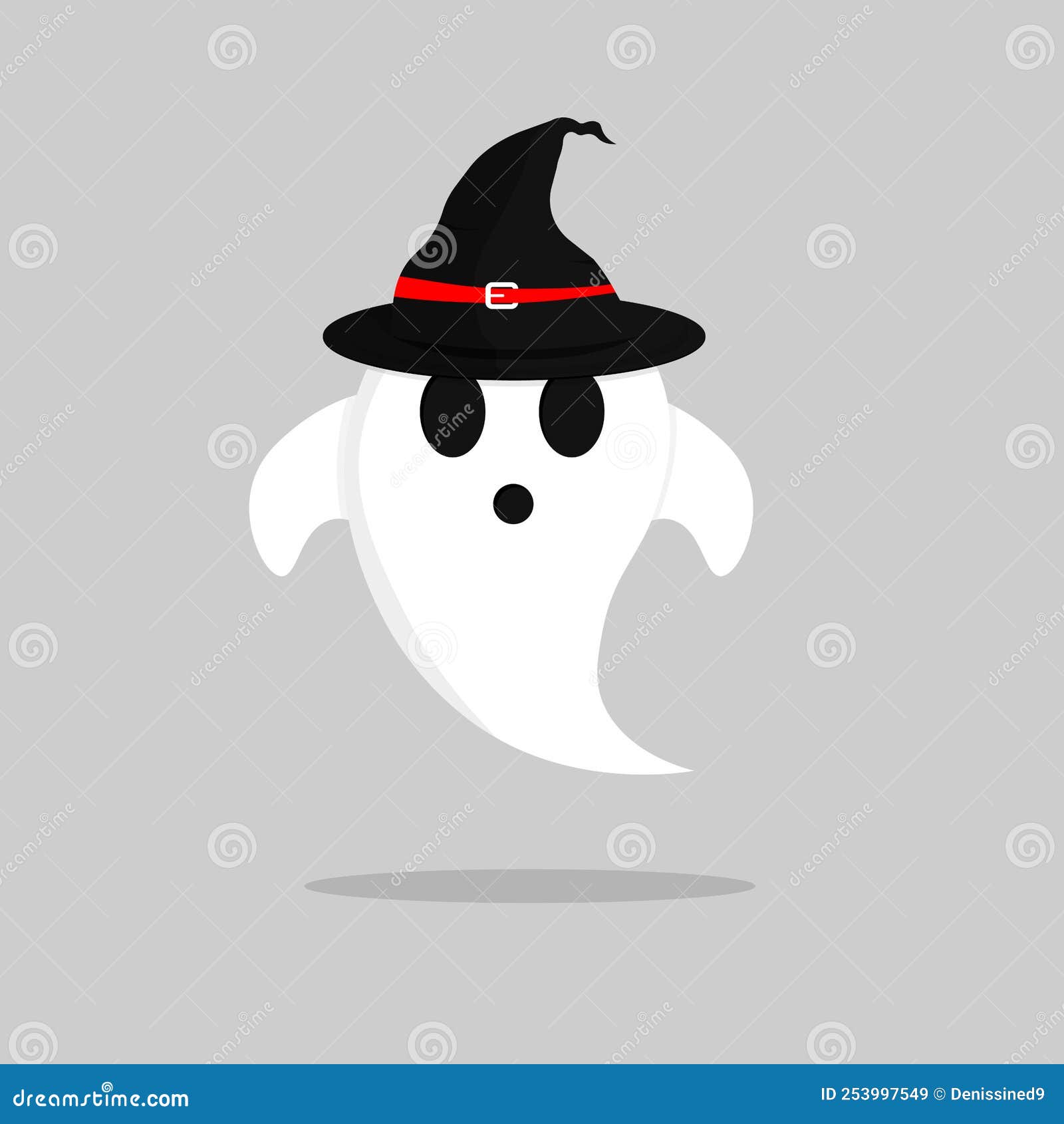 Ghost Icon, Halloween Symbol, Flat Graphic Design Template Stock ...
