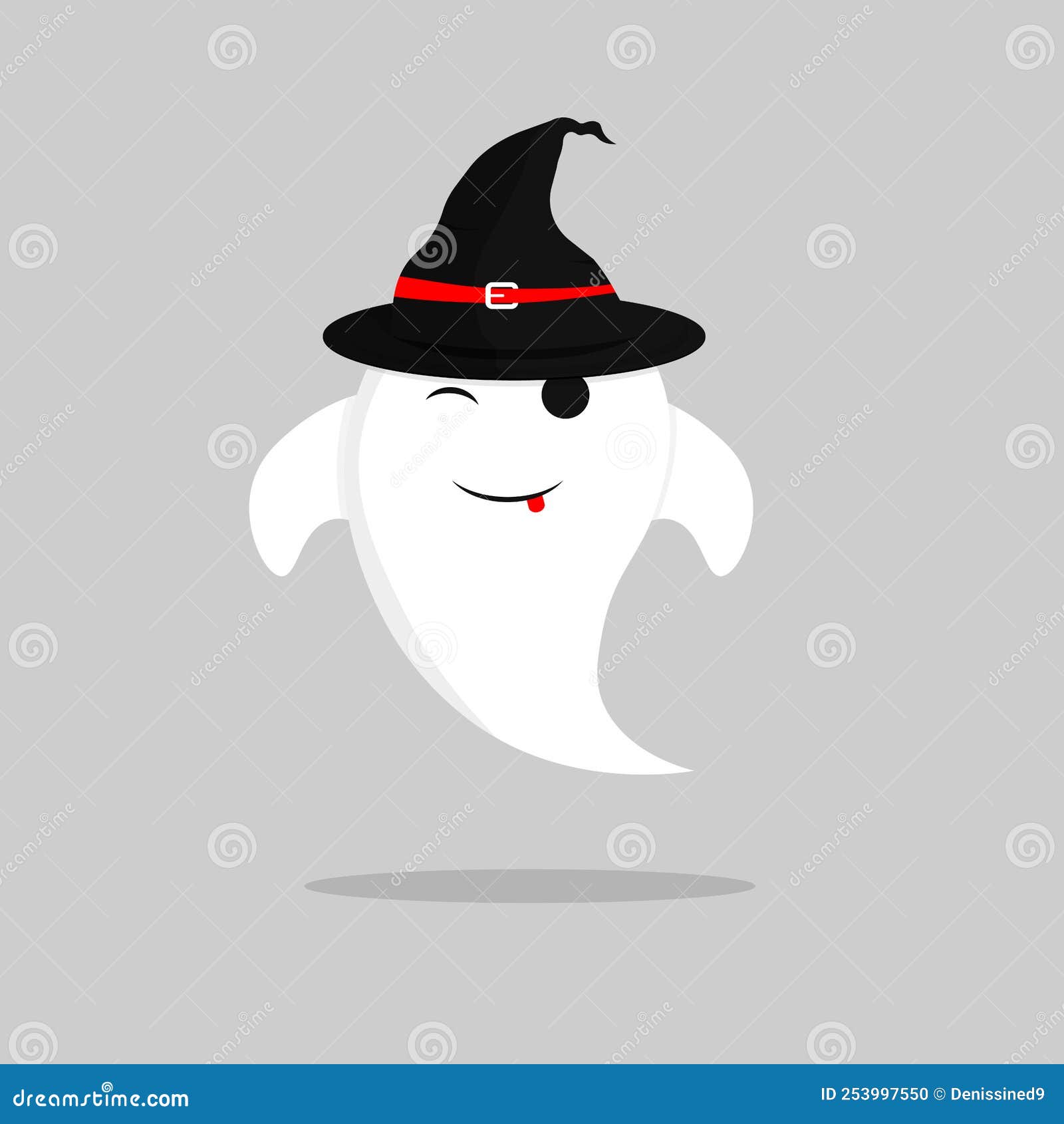 Ghost Icon, Halloween Symbol, Flat Graphic Design Template Stock ...
