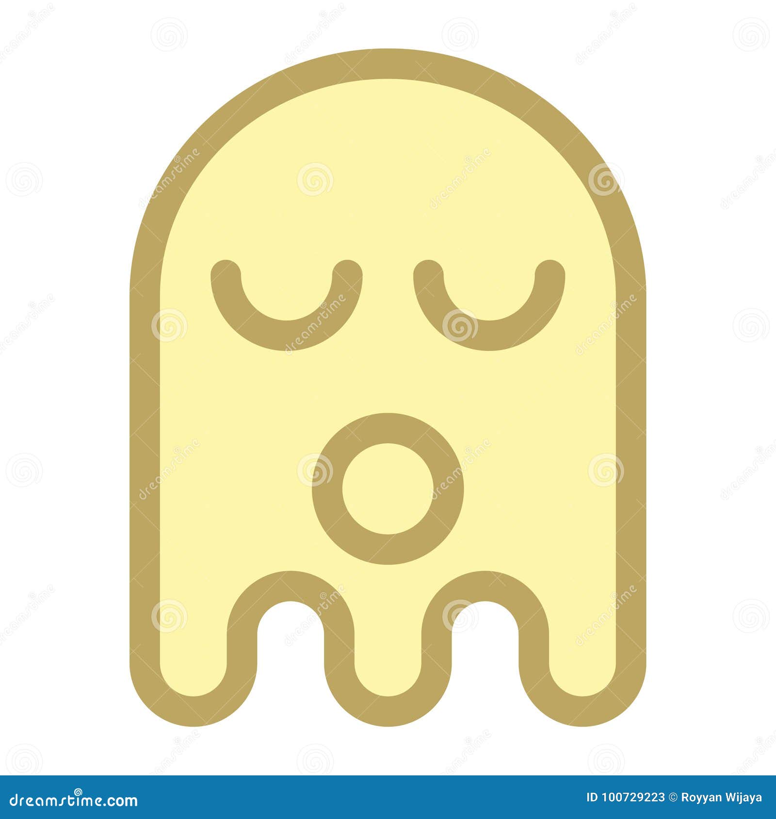 Ghost Sad Disapointed Wow Face Stock Vector - Illustration of dark ...