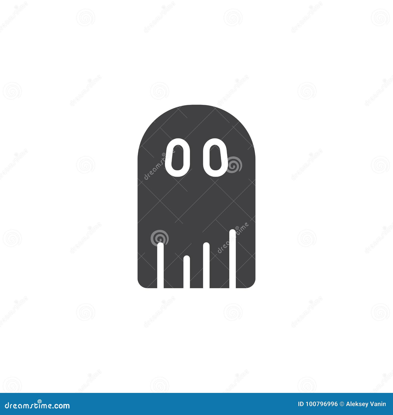 Ghost icon vector stock vector. Illustration of phantom - 100796996