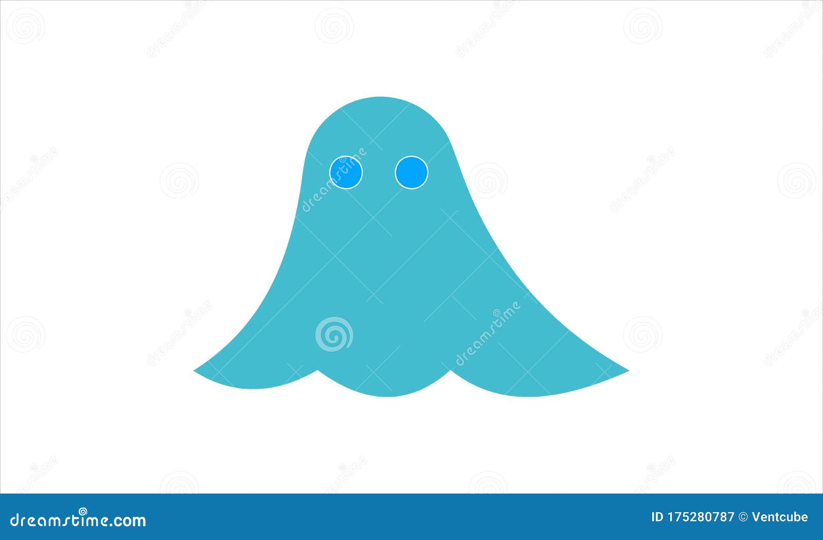 Ghost Icon Vector Illustration Flat Style Simple Image Stock Vector ...