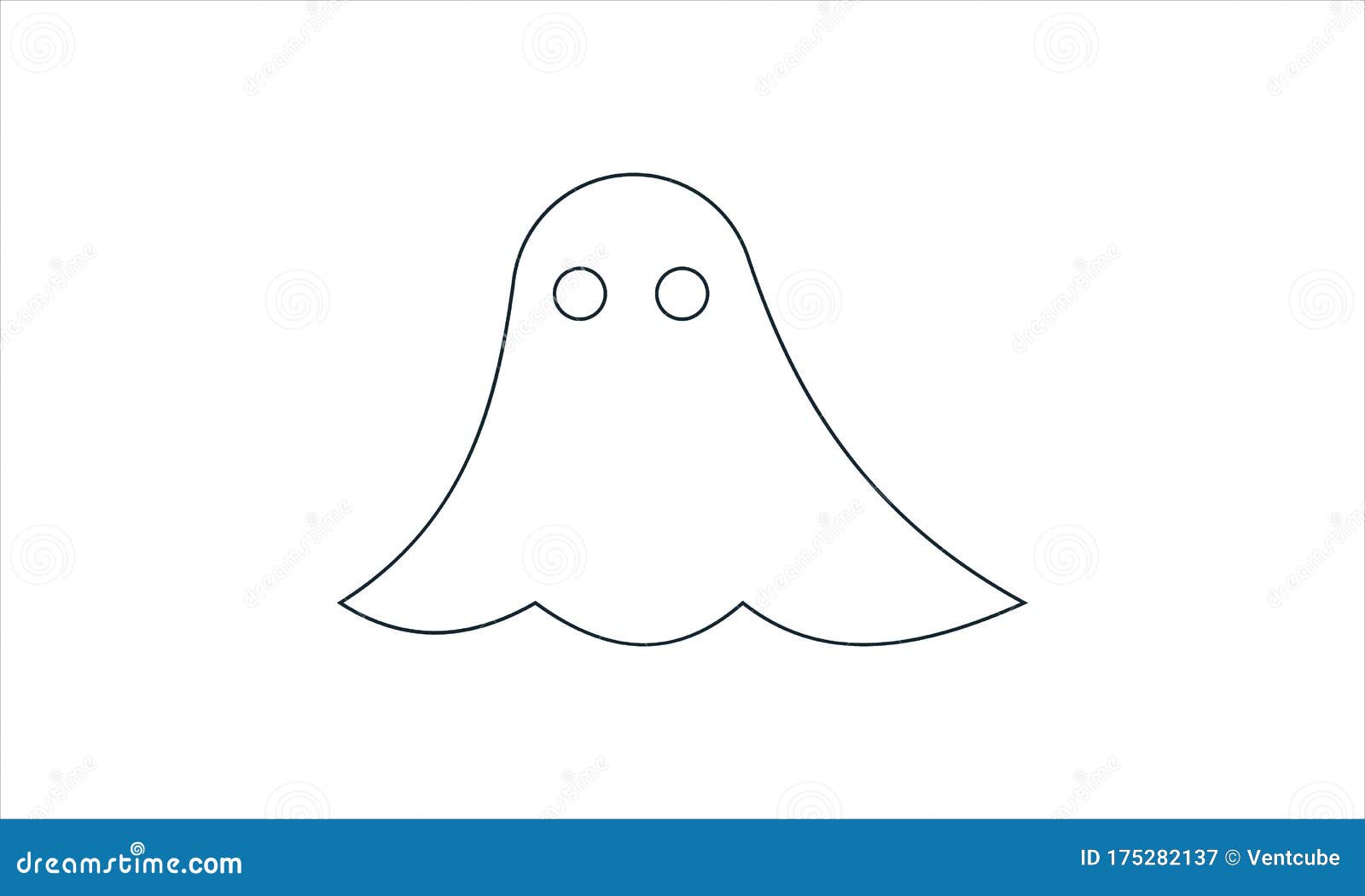 Ghost Icon Vector Illustration Flat Style Simple Image Stock ...