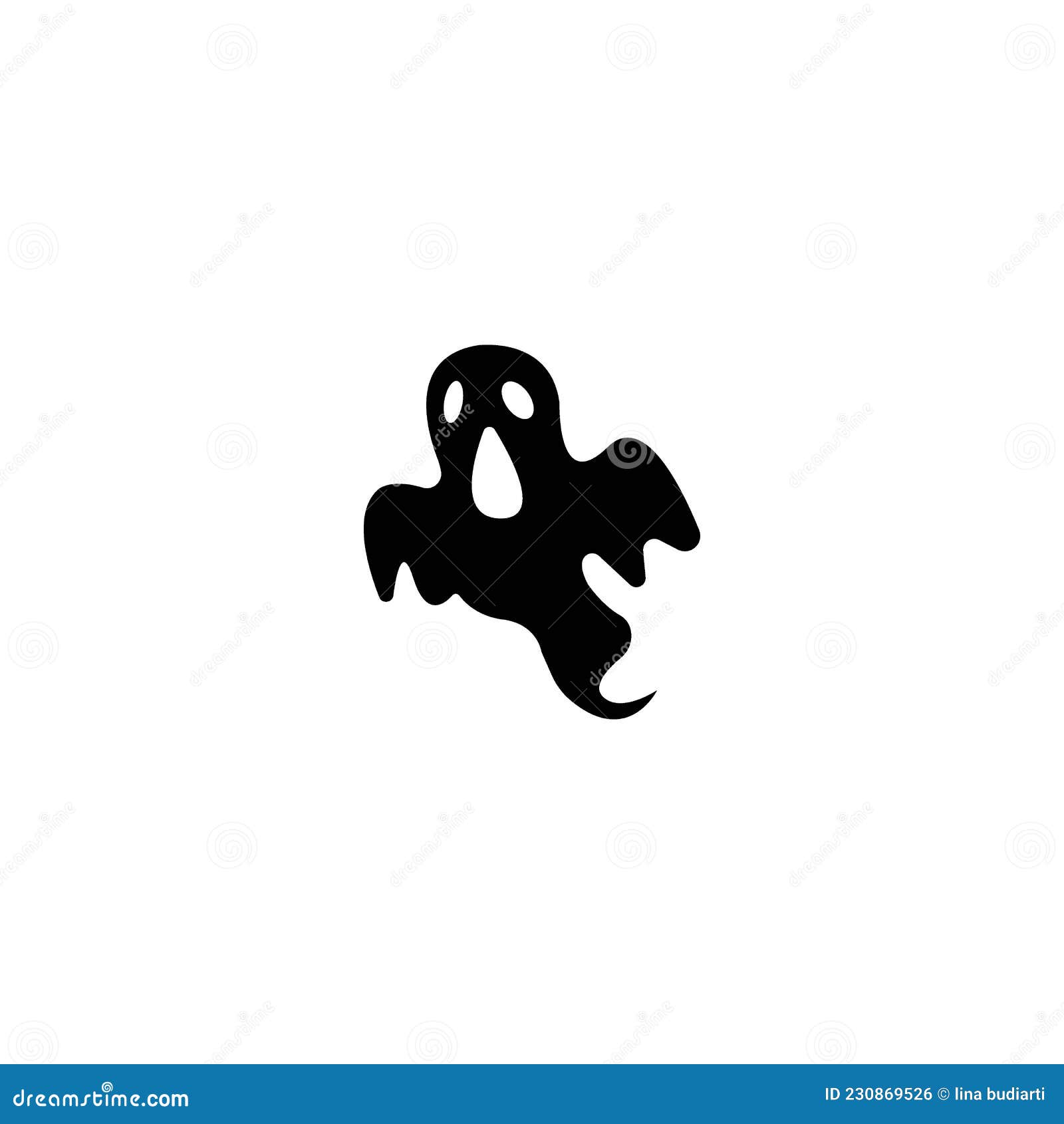 Ghost icon stock vector. Illustration of vector, ghost - 230869526
