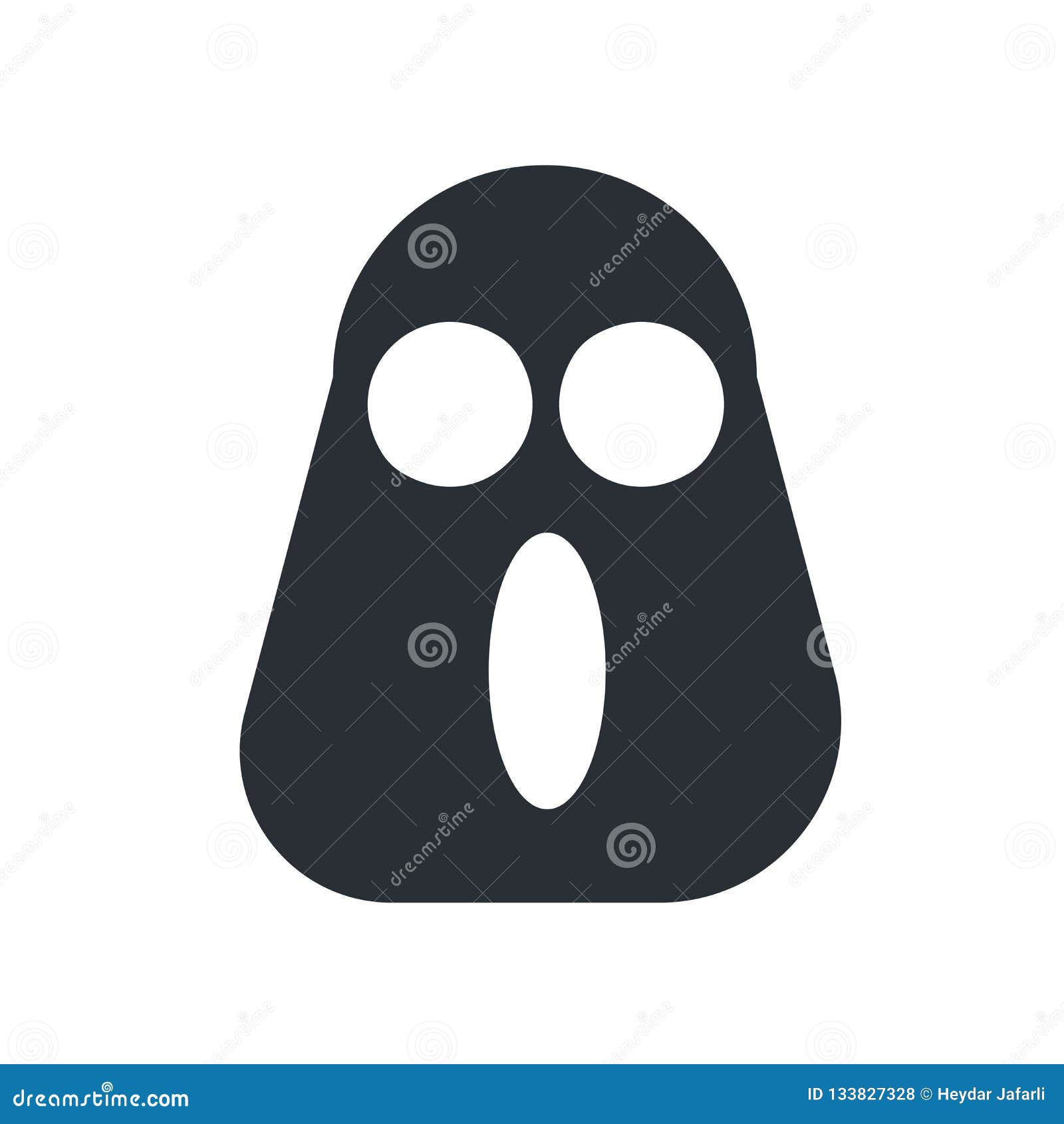 Ghost Icon Vector Sign and Symbol Isolated on White Background Stock ...