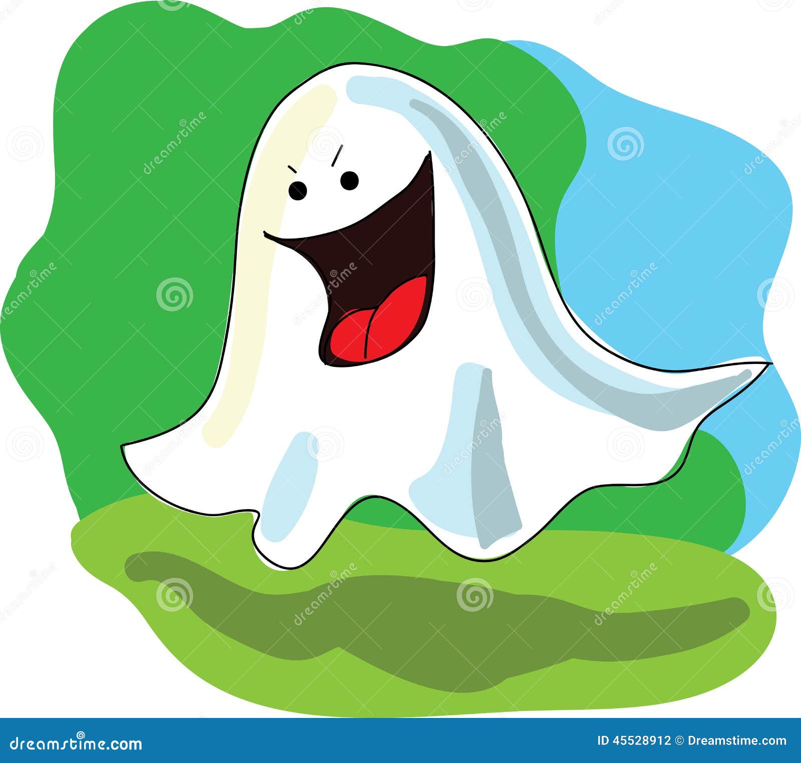 Animated Ghost Character Sprites Vector Illustration | CartoonDealer ...