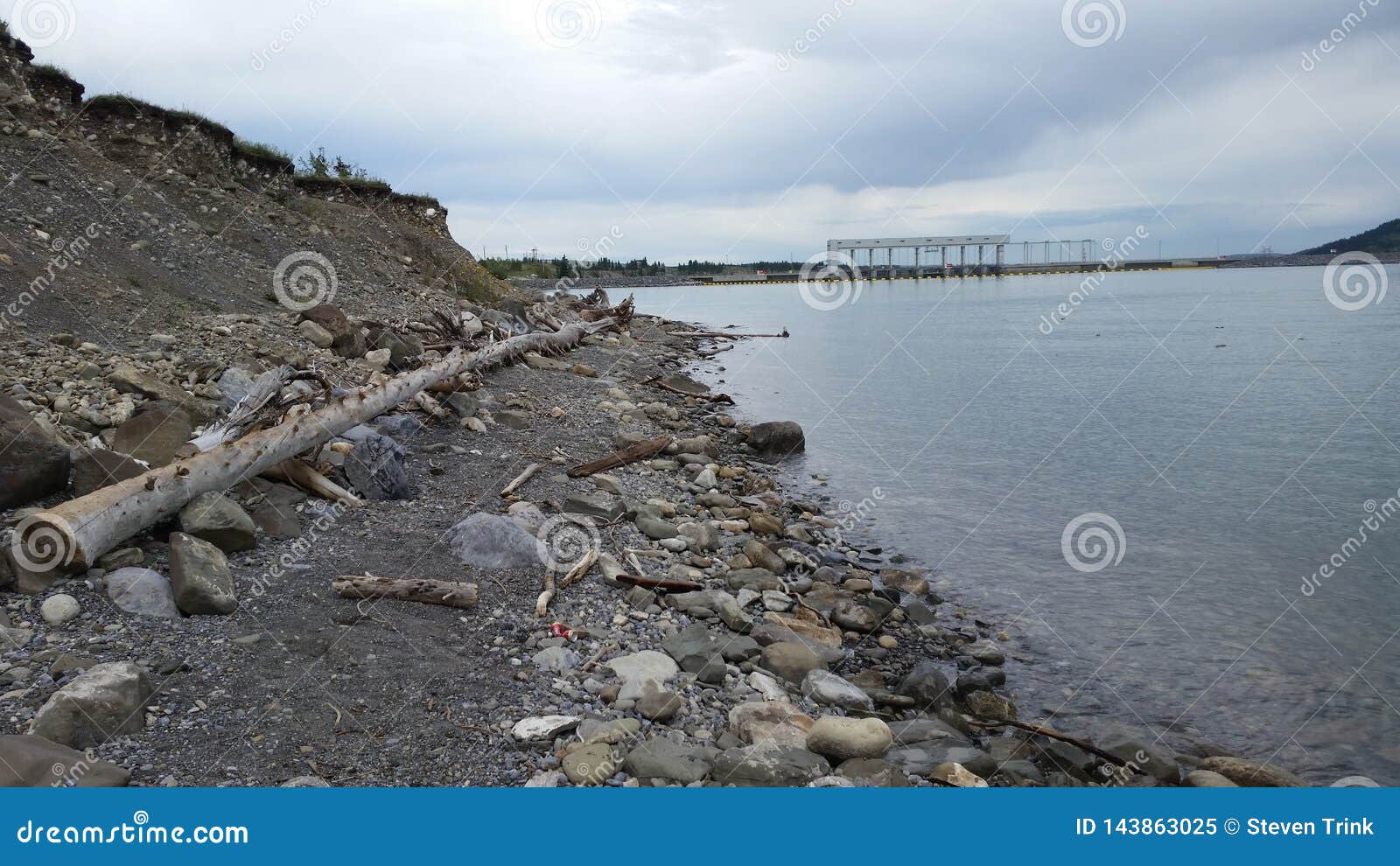 Ghost Lake stock image. Image of clouds, alberta, overcast - 143863025