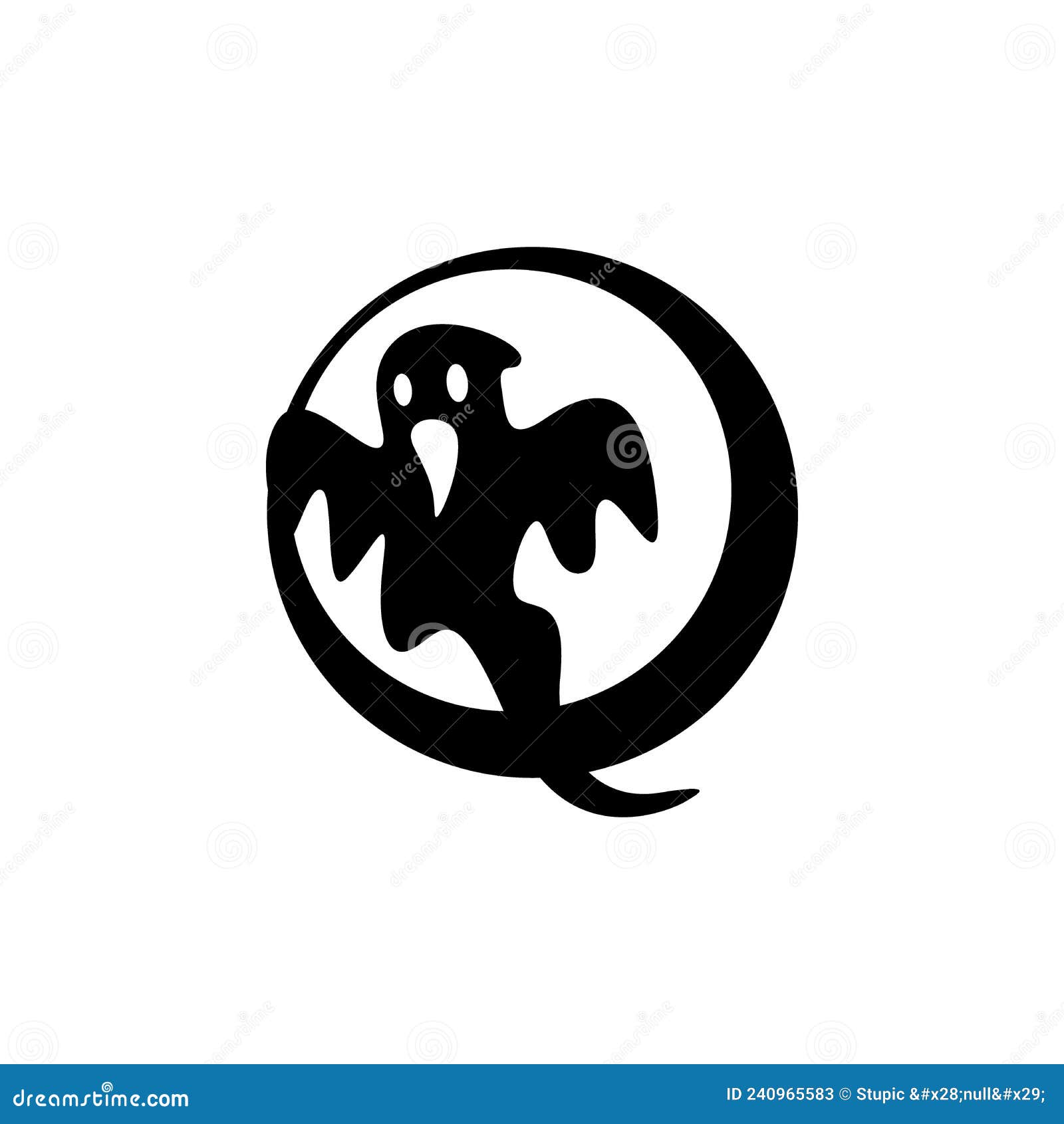 Ghost Logo Design Template Vector Stock Vector - Illustration of hare ...