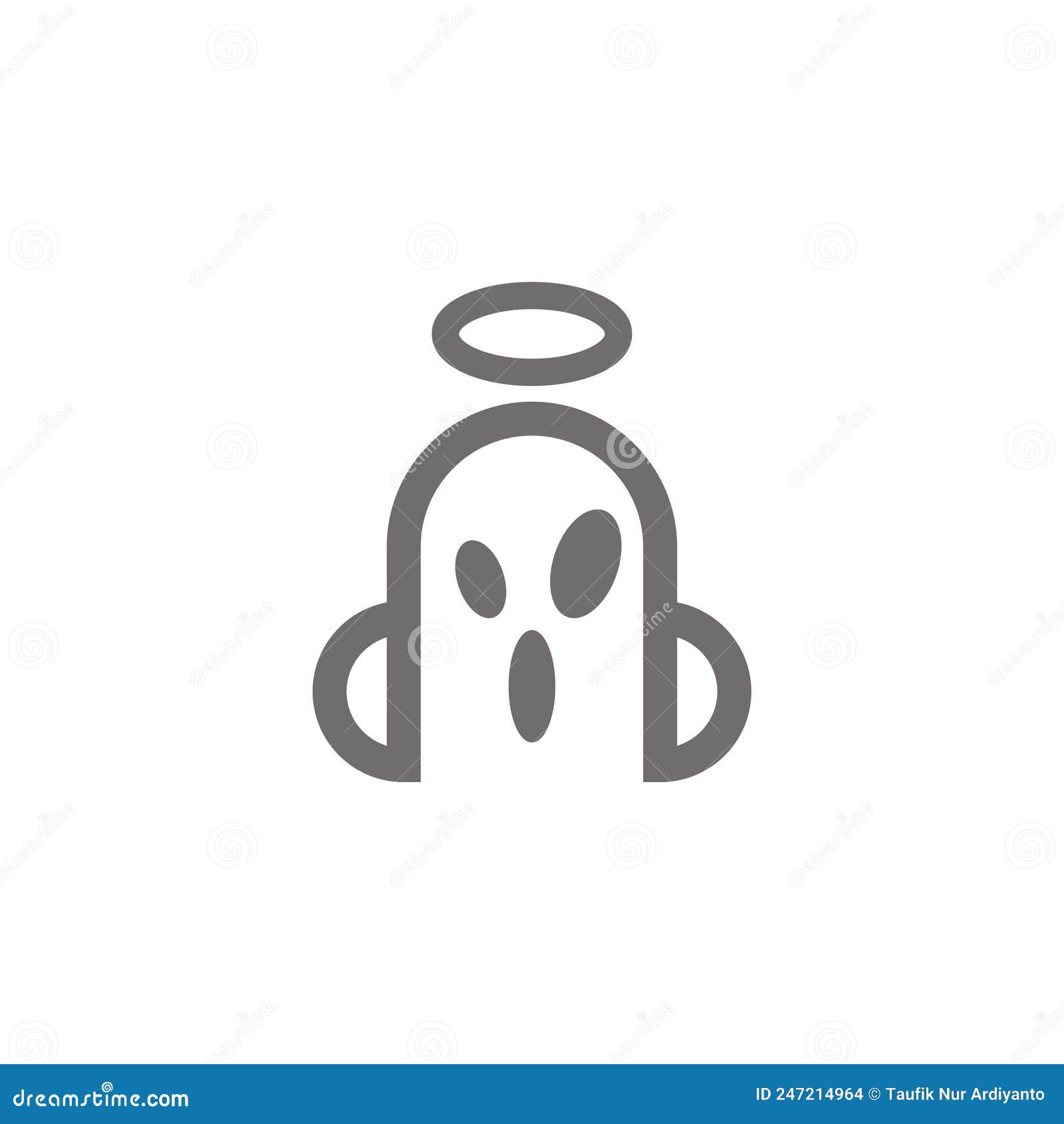 Ghost Logo Icon Design Illustration Stock Vector - Illustration of dark ...