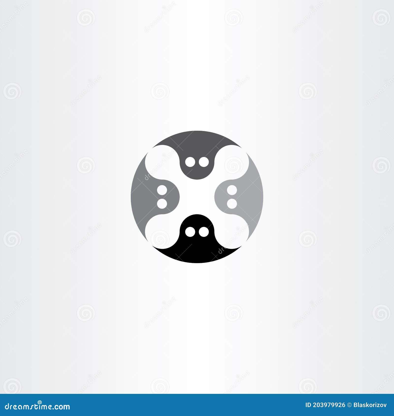 Ghost Logo Vector Icon Symbol Stock Vector - Illustration of funny ...