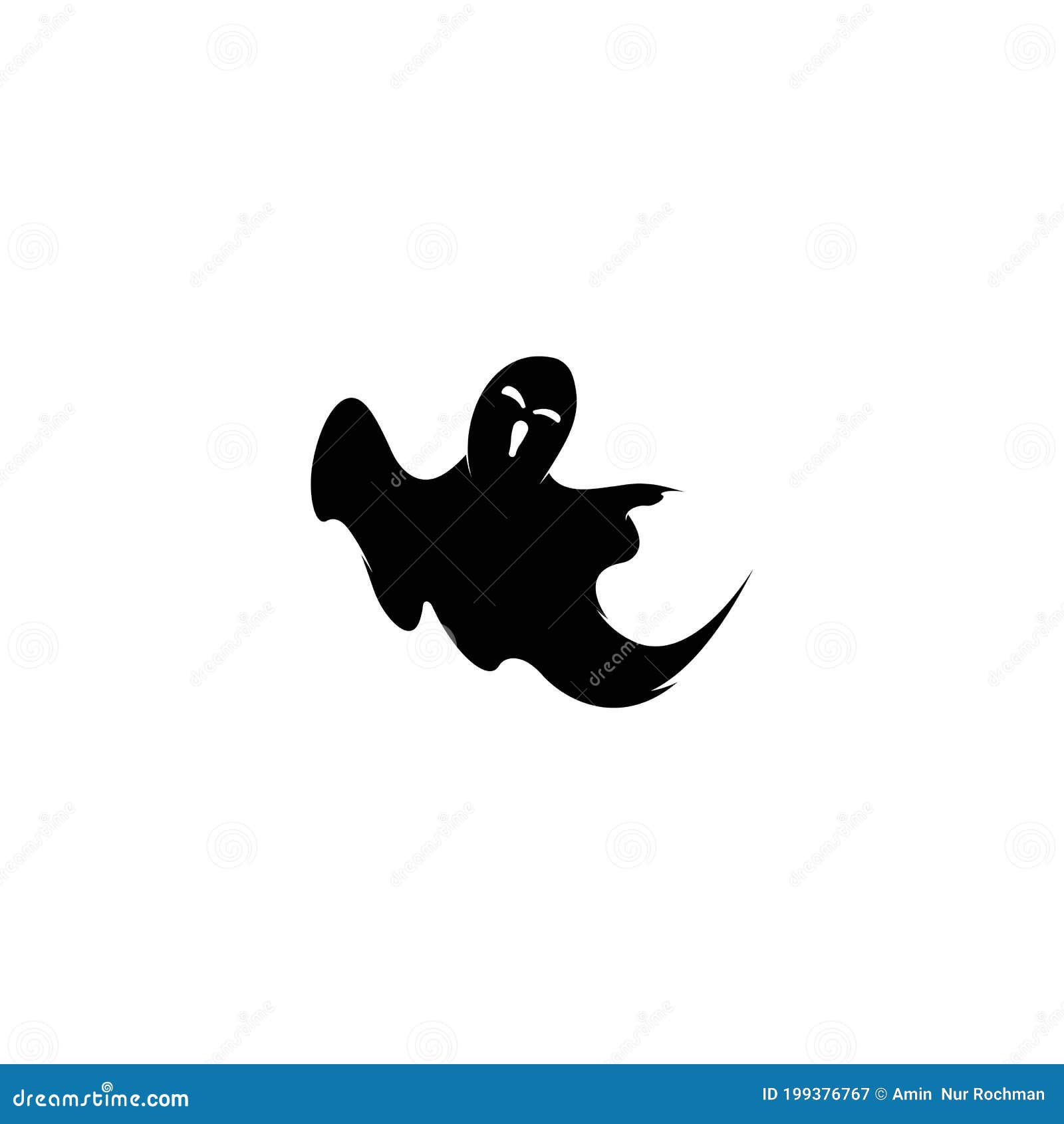 Ghost logo vector template stock illustration. Illustration of hell ...
