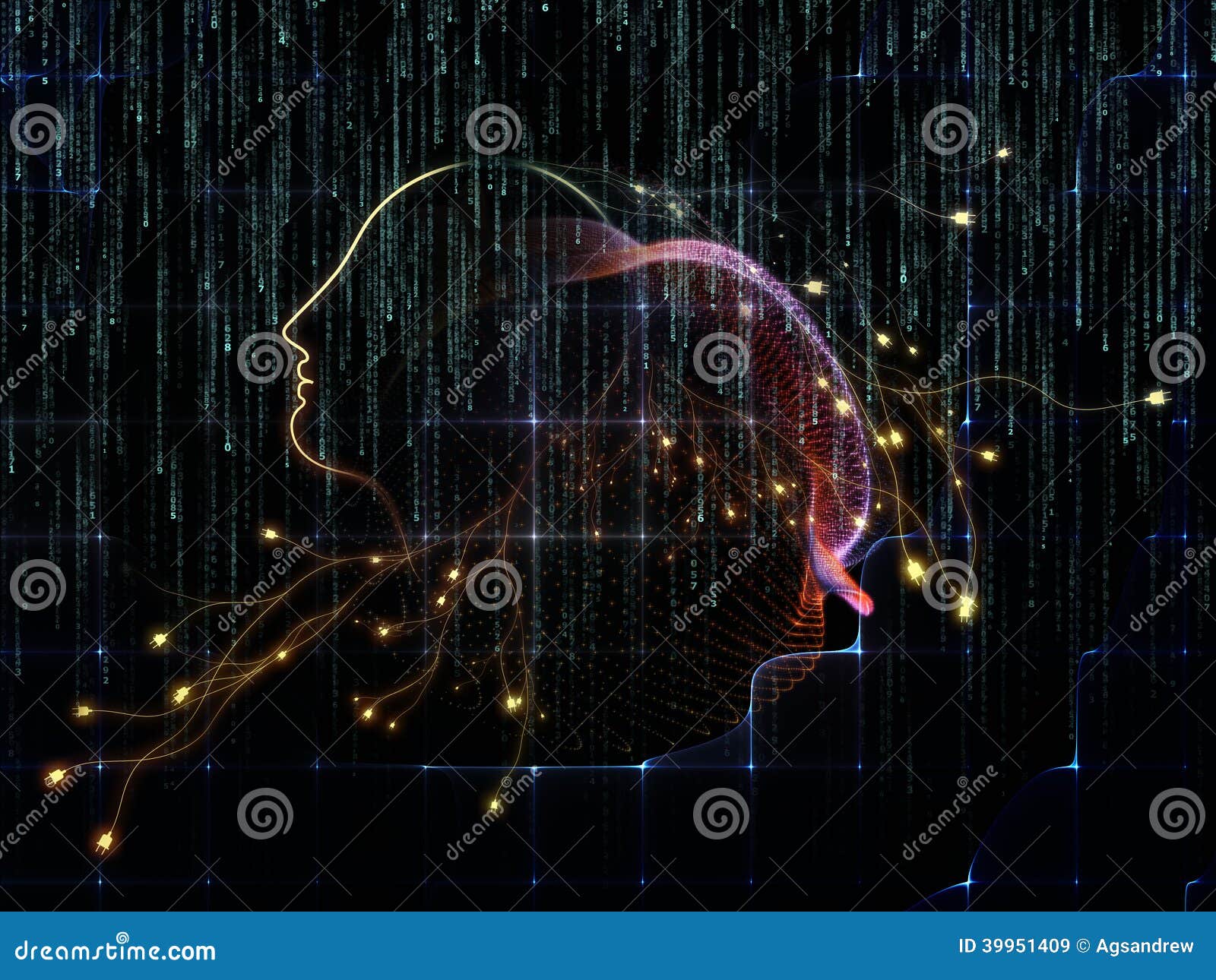 Ghost in the Machine stock illustration. Illustration of cipher - 39951409