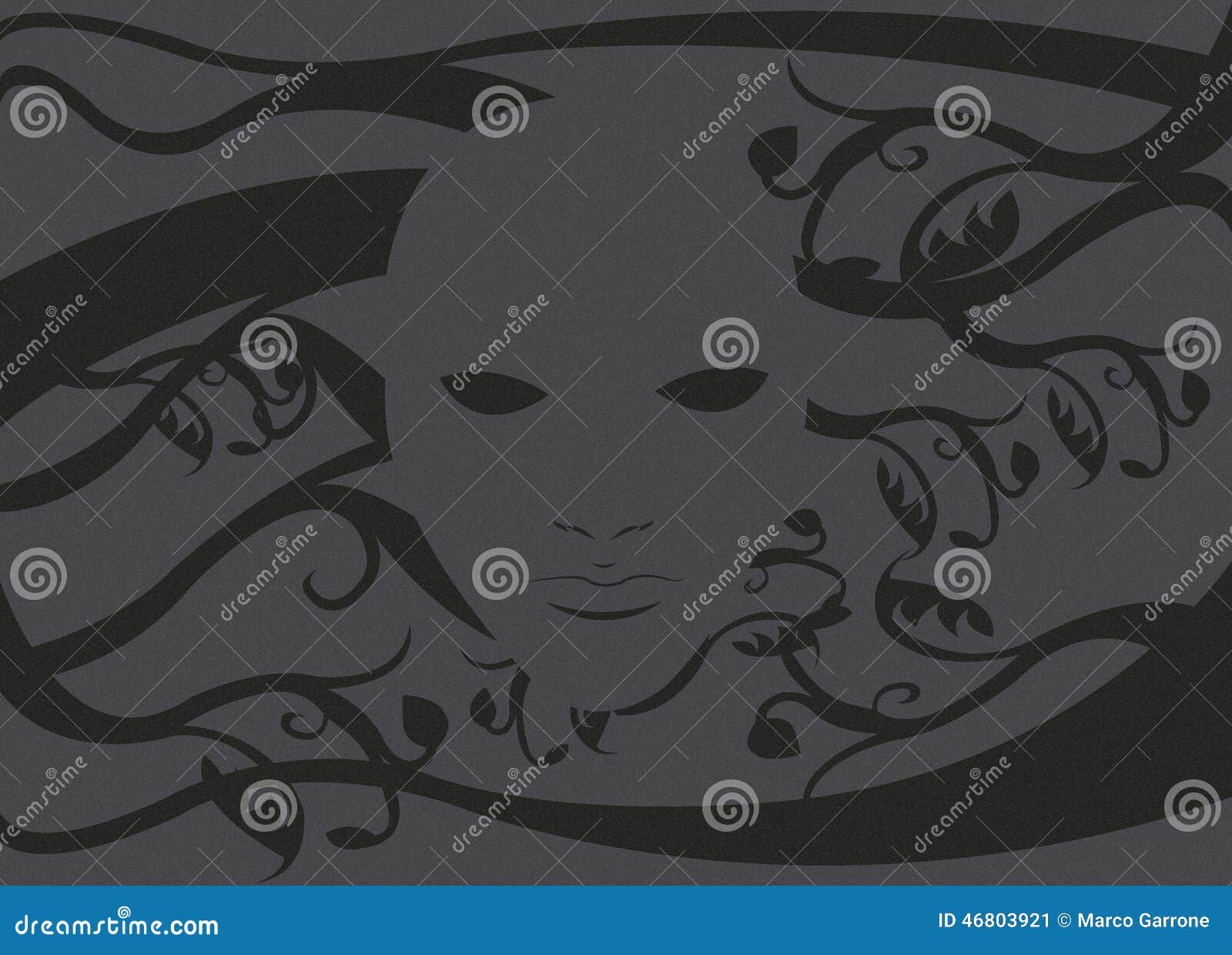 Ghost Mask Museum Linear Icon Cartoon Vector | CartoonDealer.com #224081173