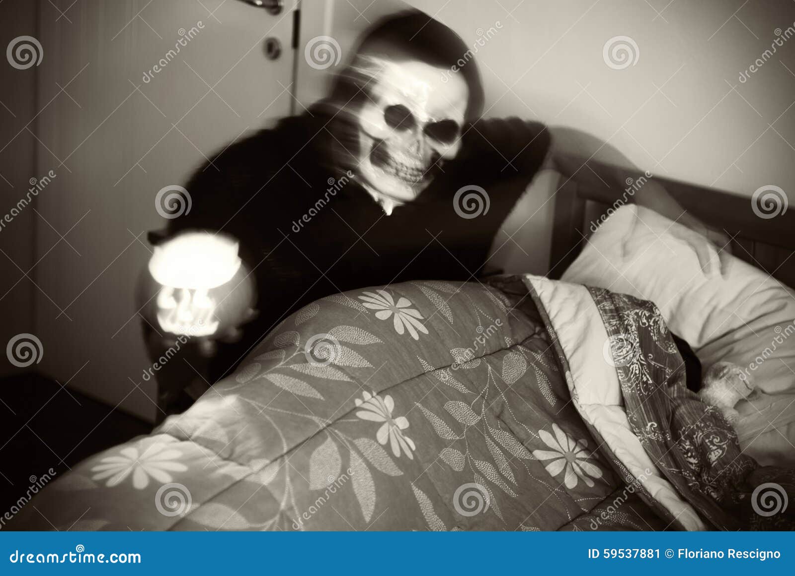 Ghost at night stock image. Image of reaper, pumpkin - 59537881