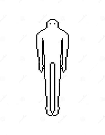 Ghost Pixel Art. 8 Bit Human Phantom Stock Vector - Illustration of ...