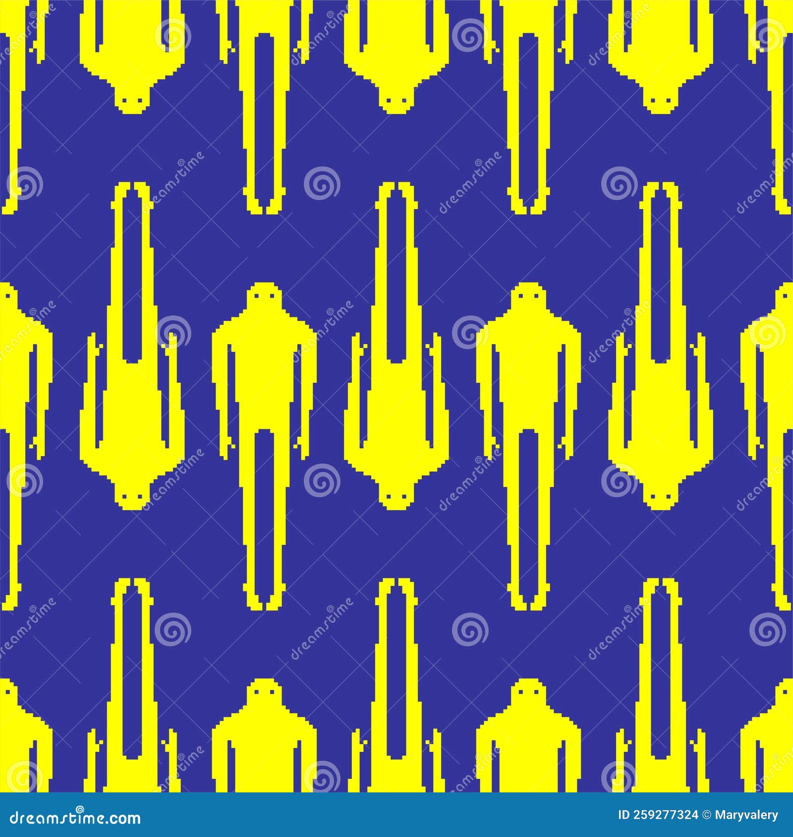 Ghost Pixel Art Pattern Seamless. 8 Bit Human Phantom Background Stock ...